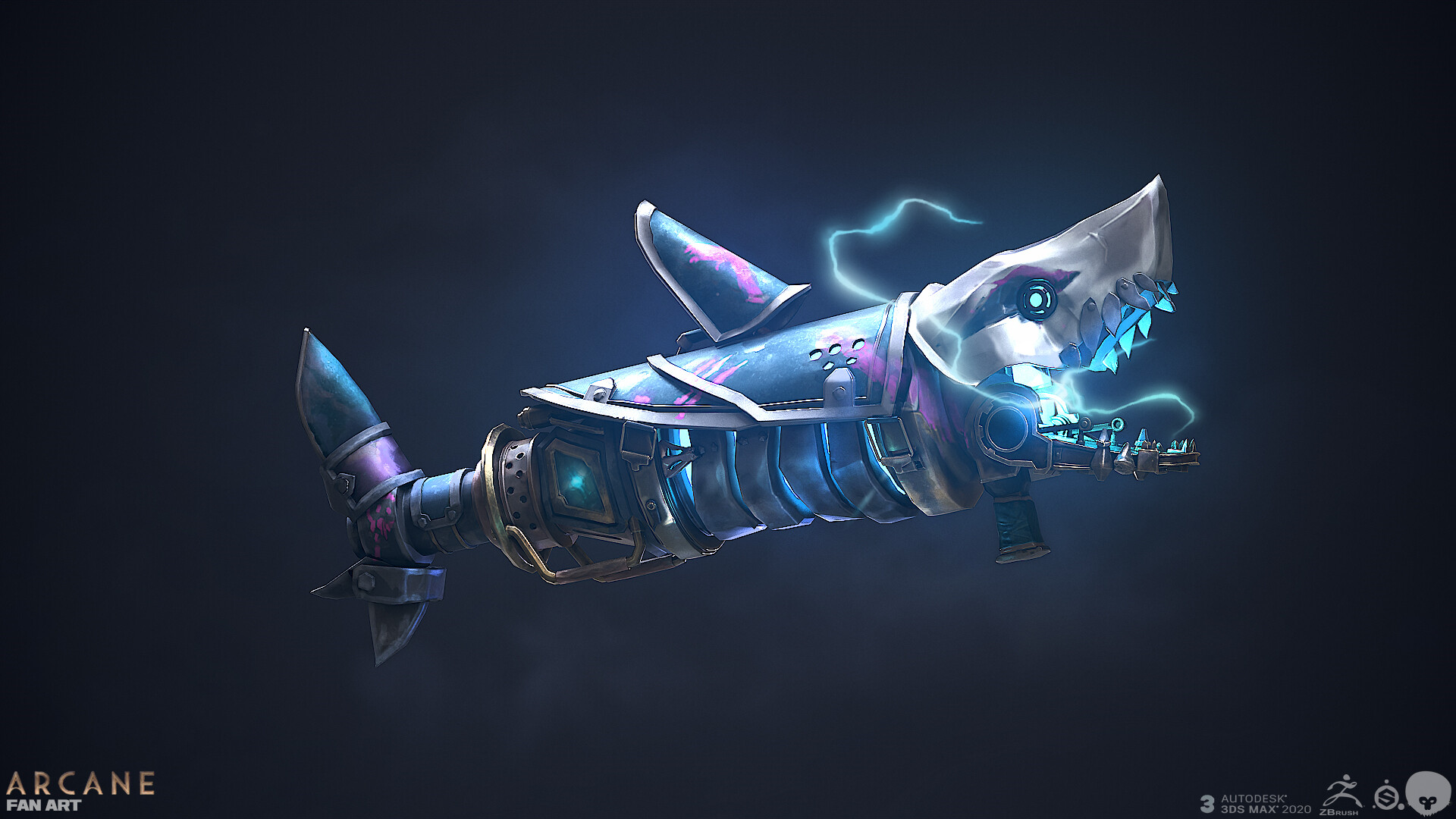 Ming - Arcane Jinx Fishbones Rocket weapeon Fanart