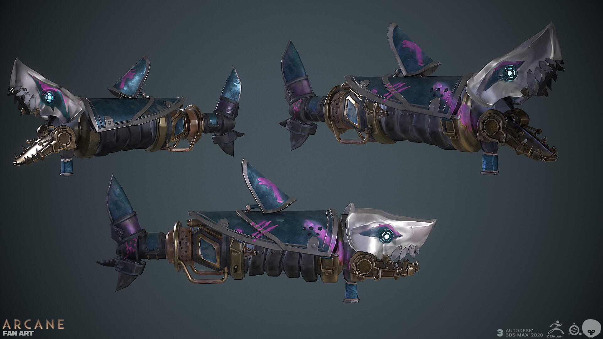 Ming - Arcane Jinx Fishbones Rocket weapeon Fanart