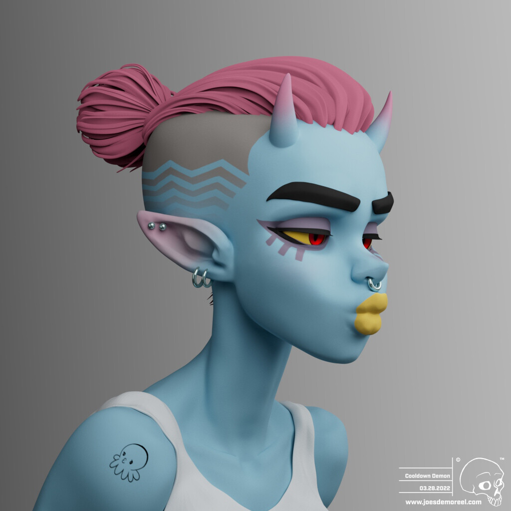 ArtStation - Cooldown Demon Girl