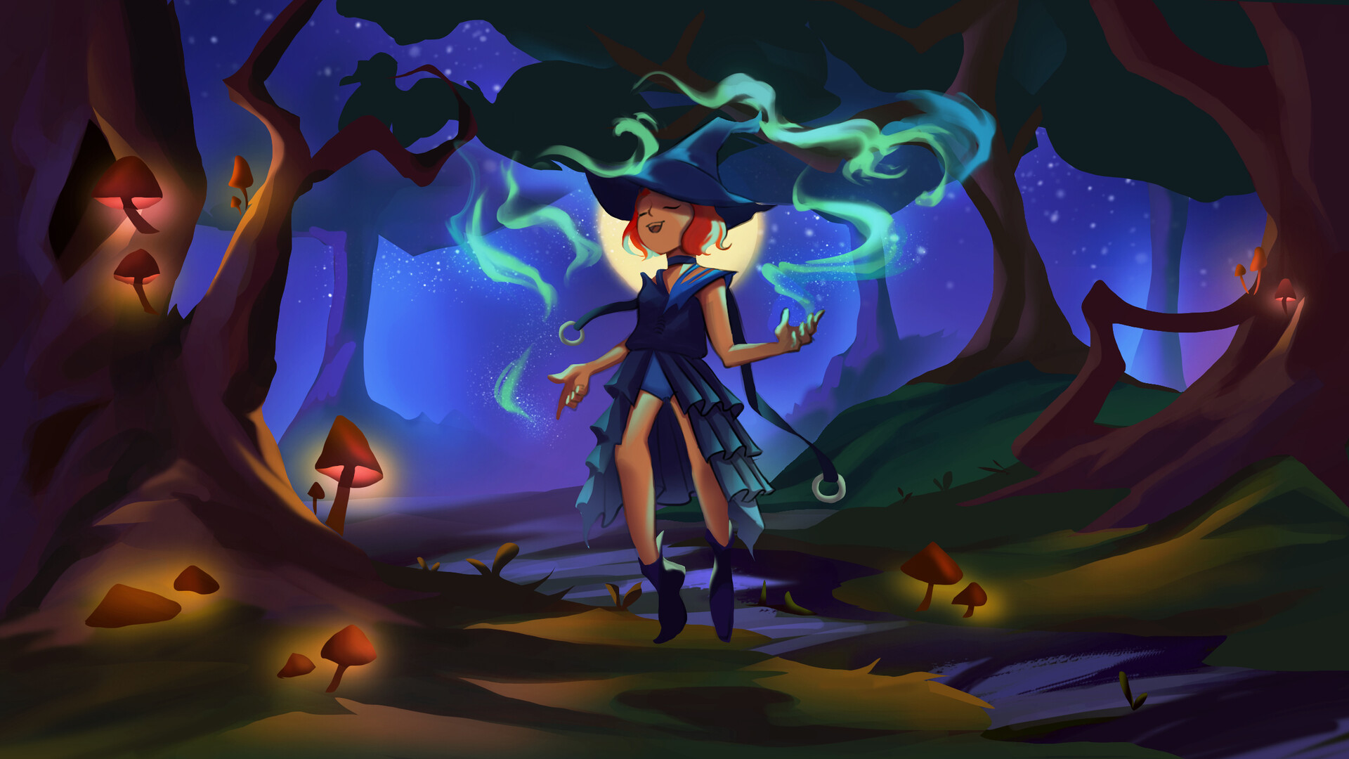 ArtStation - Casting Spell [color sketch]