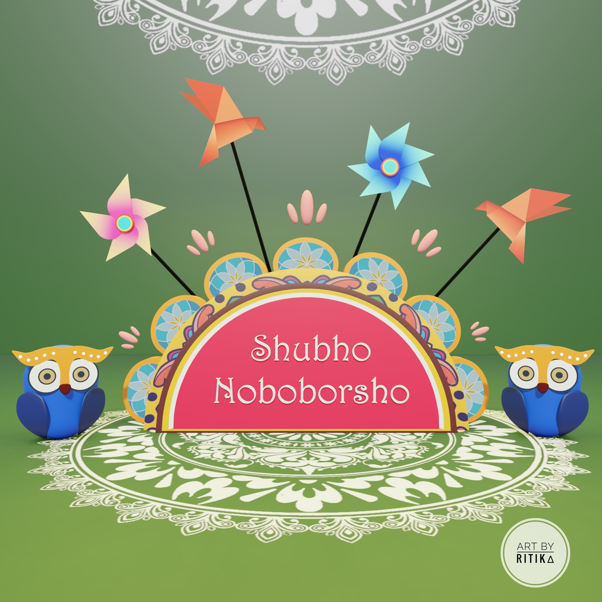 ArtStation - Bengali New Year Artwork