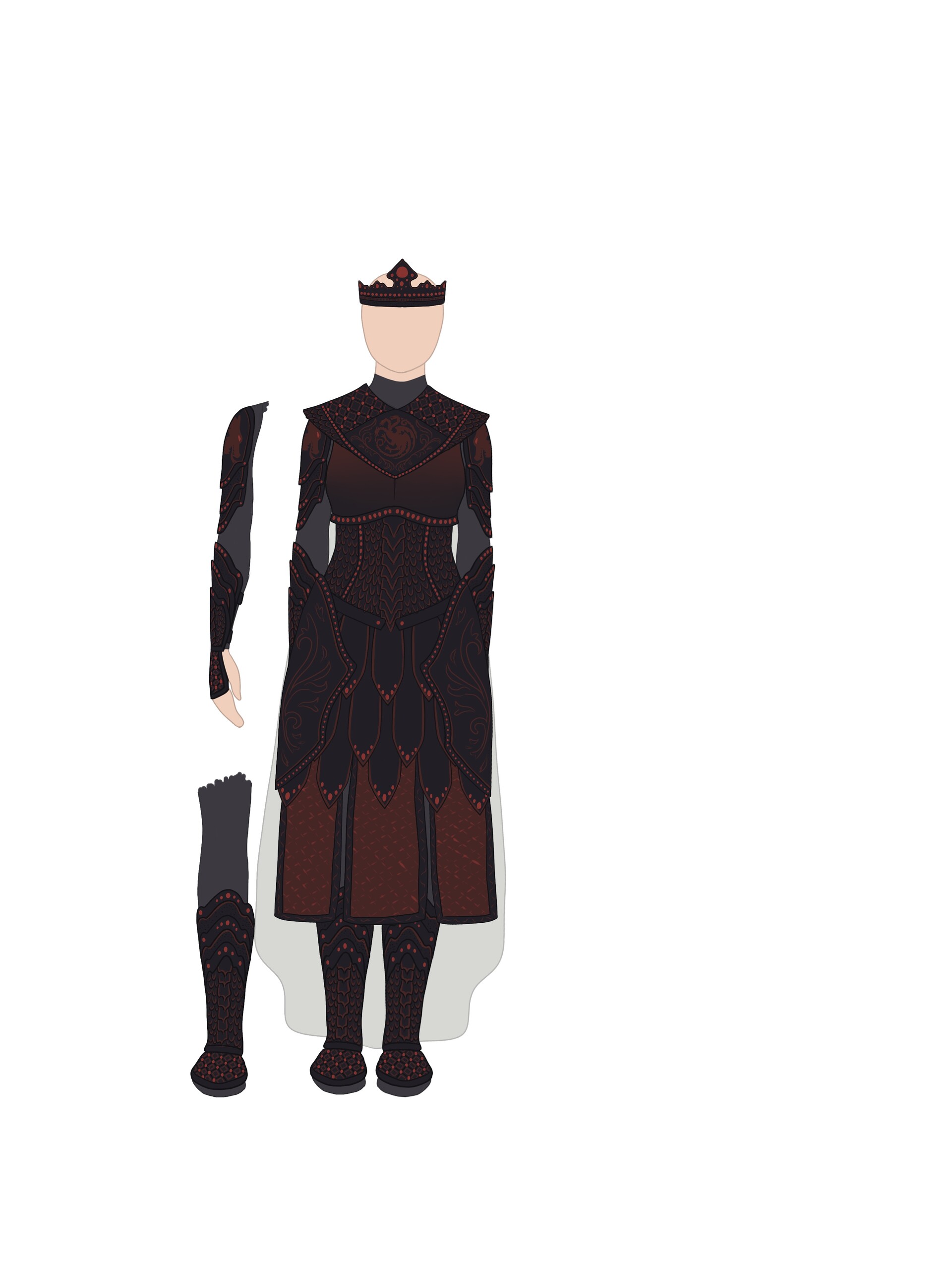 ArtStation - GOT - Daenerys Targaryen Armour Design