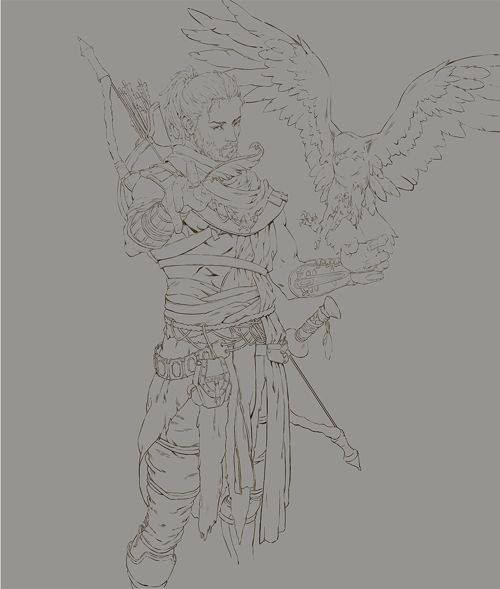 assassin's creed origins coloring pages