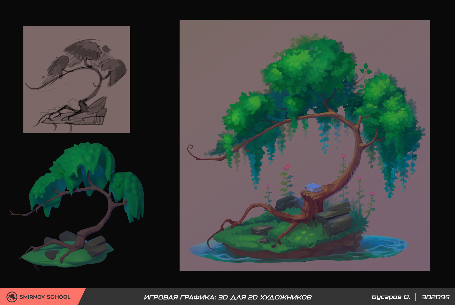 ArtStation - Painting over 3d model practice