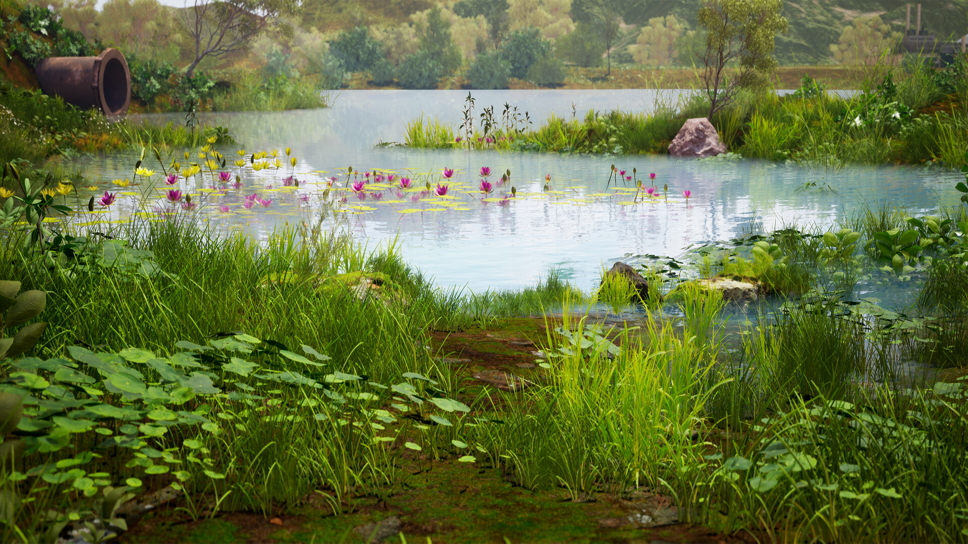 ArtStation - Fish Pond