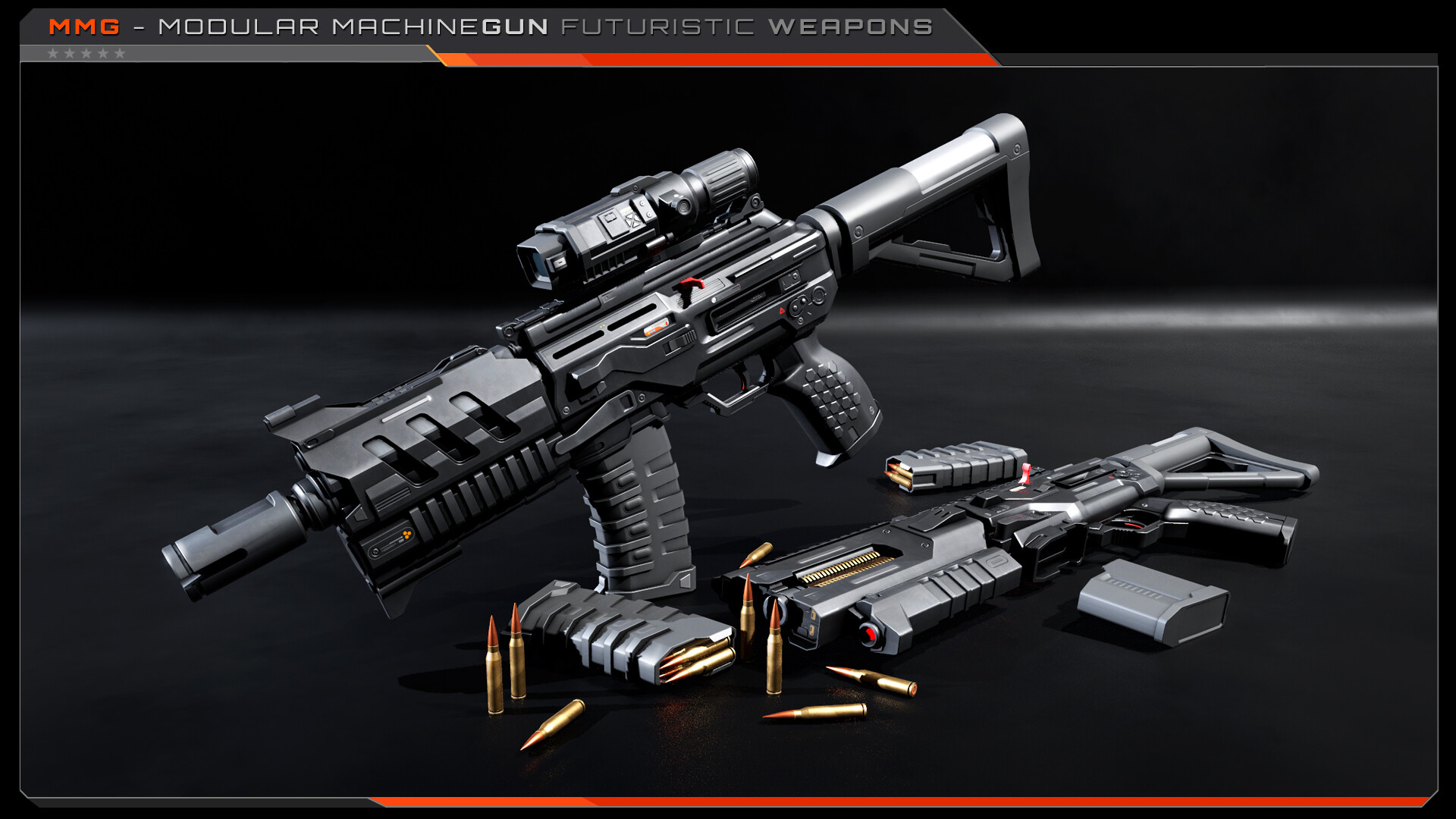 ArtStation - MMG Modular Machinegun