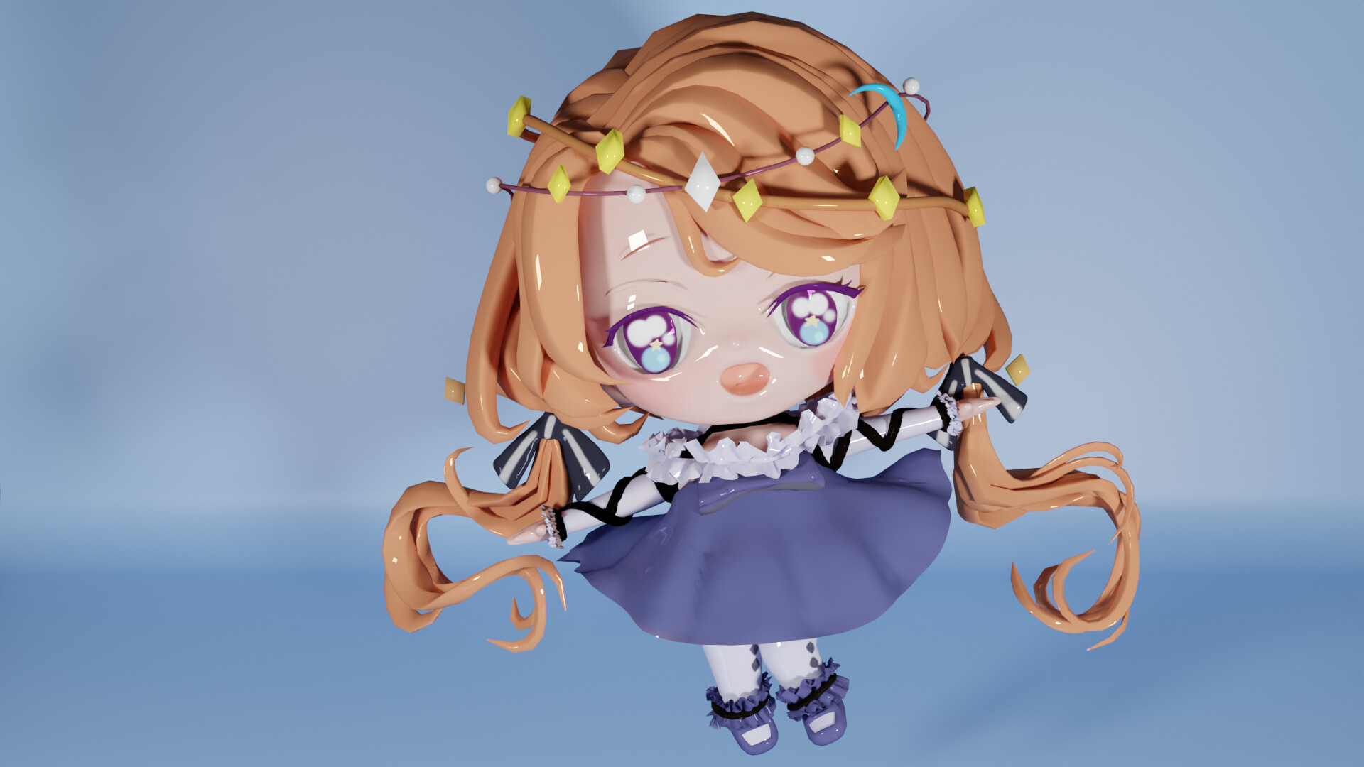 ArtStation - Mini Moon chibi