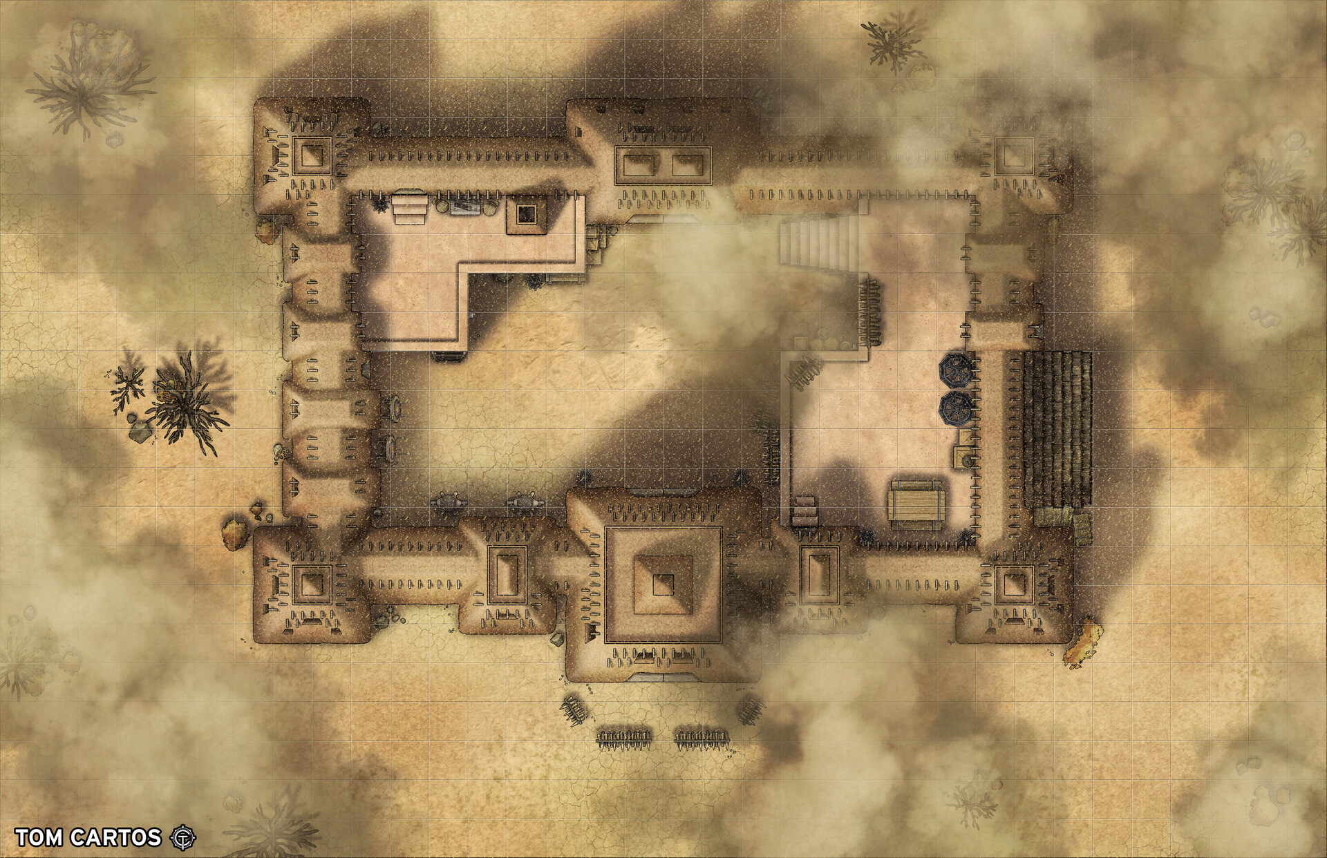 ArtStation - Djinguré Desert Fort Battlemaps