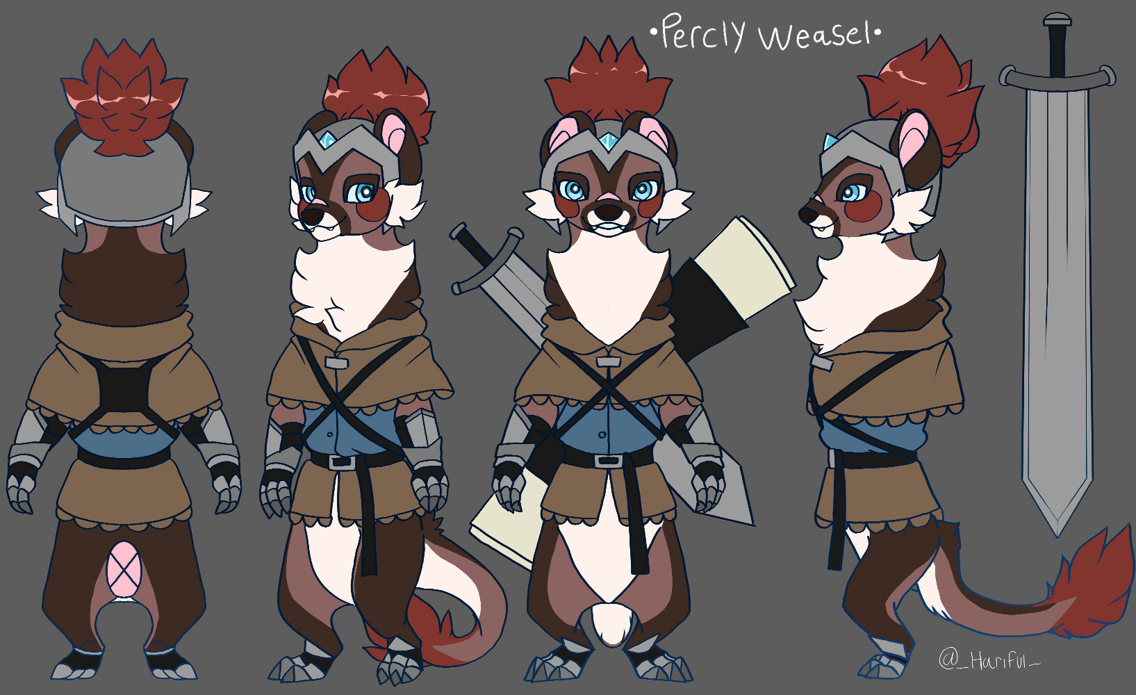 ArtStation - Weasel protagonist concept art