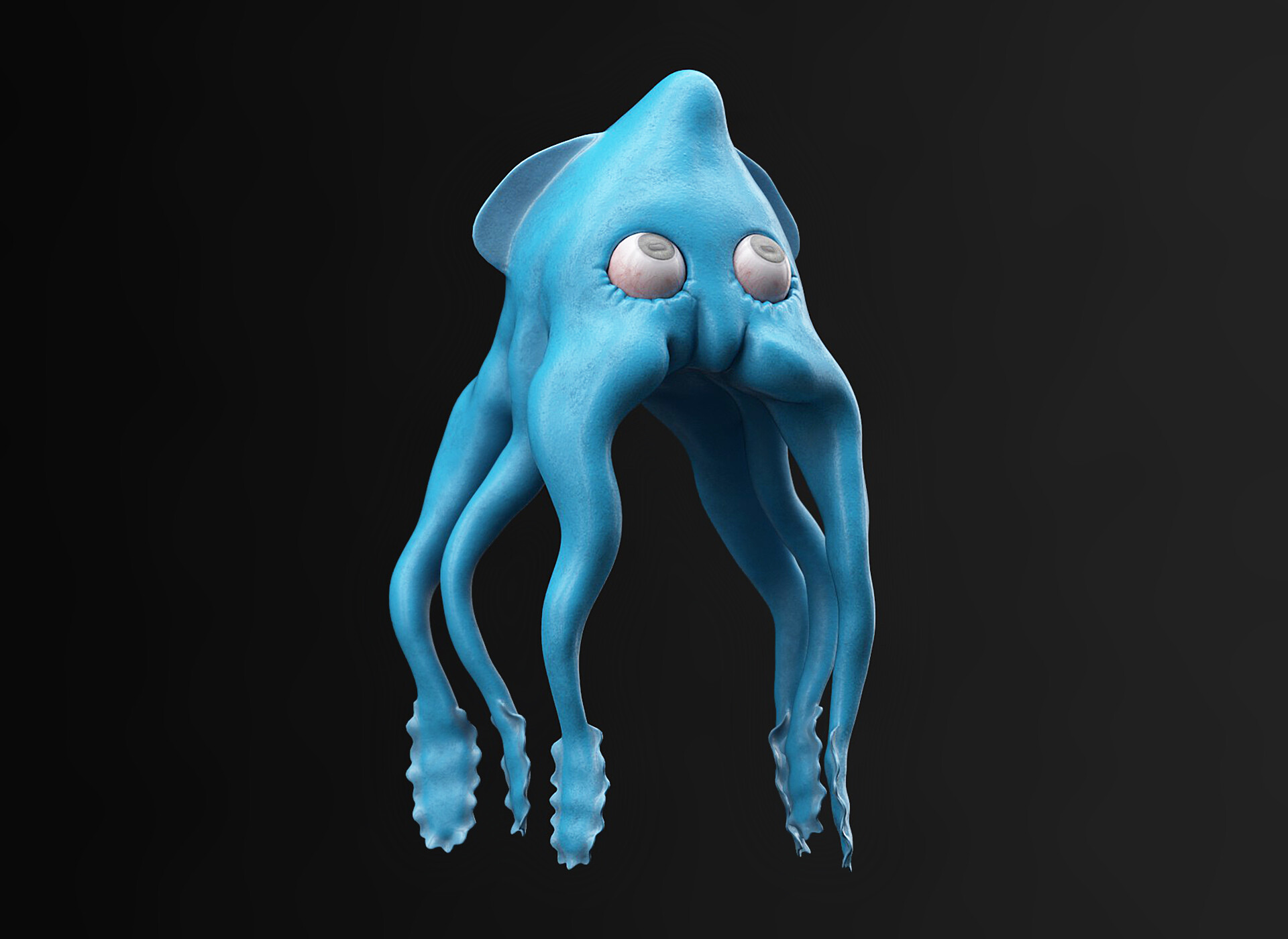 ArtStation - Draft stylized squid