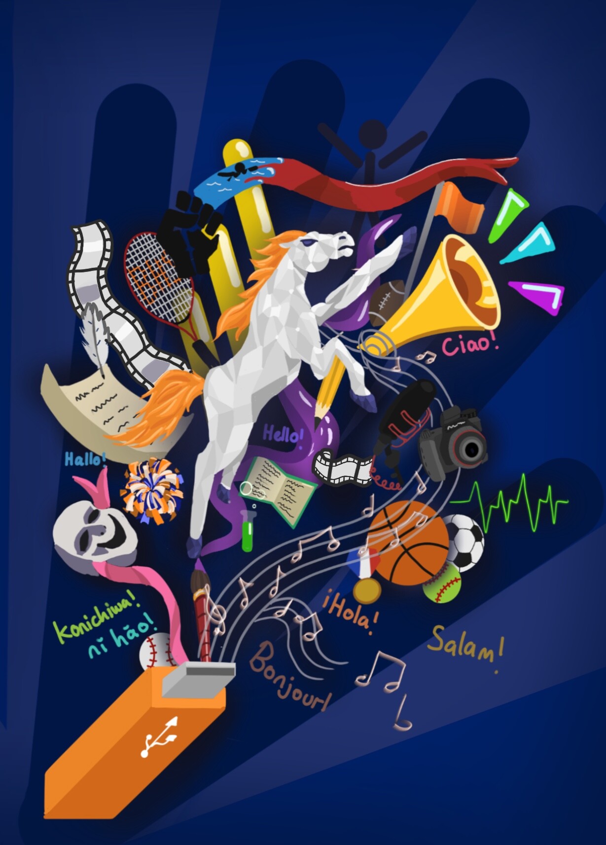 ArtStation - School Yearbook Cover