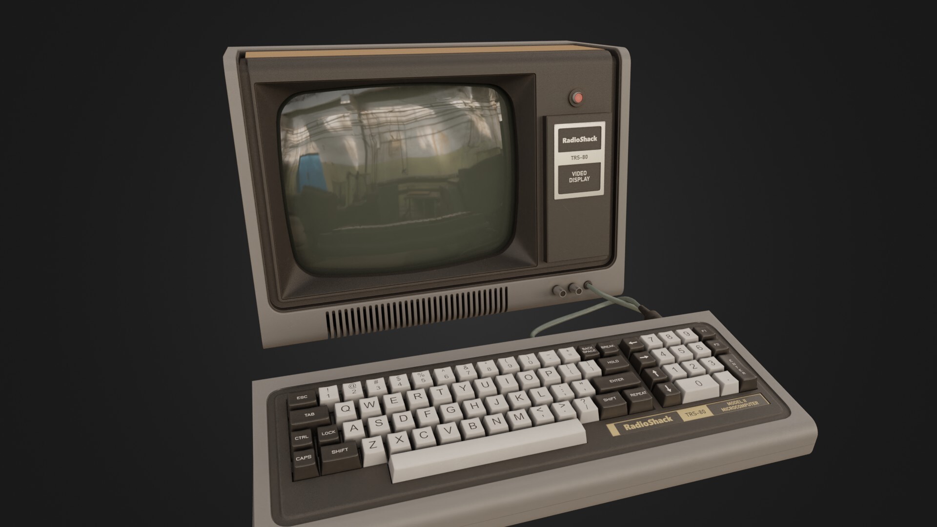 ArtStation - RadioShack TRS-80 Micro Computer with monitor