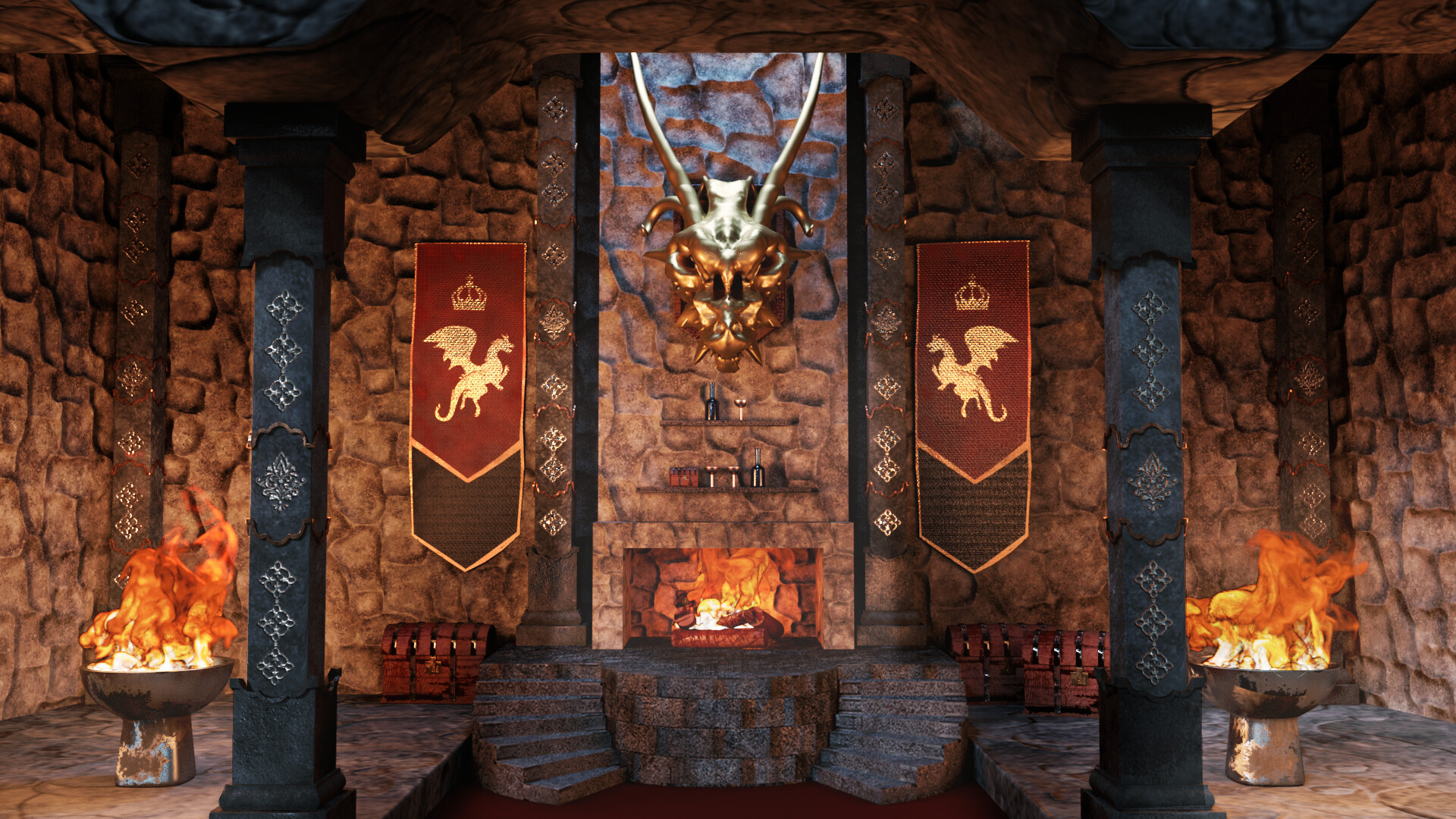 ArtStation - Medieval Castle Interior