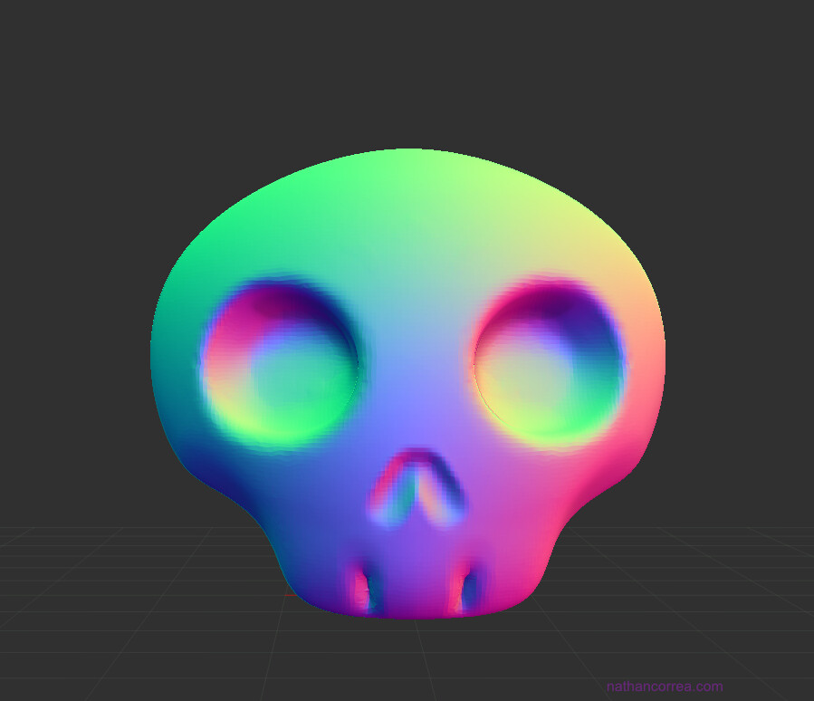 ArtStation - Colorful Skull
