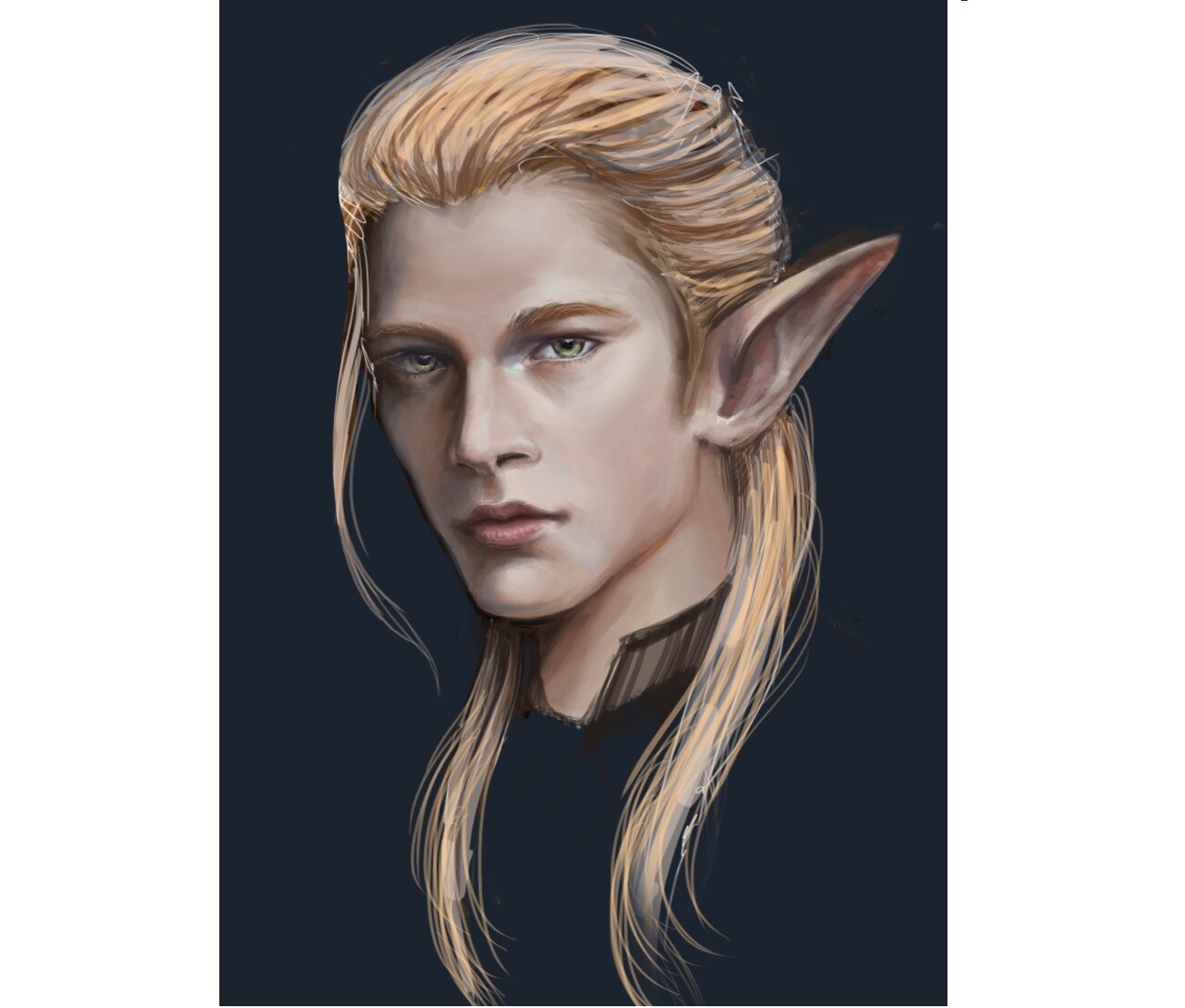 ArtStation - Elf. Portrait. Copy. Practice