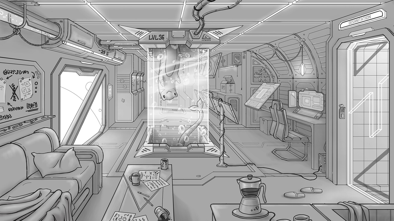 ArtStation - Sci-fi (Home) Office