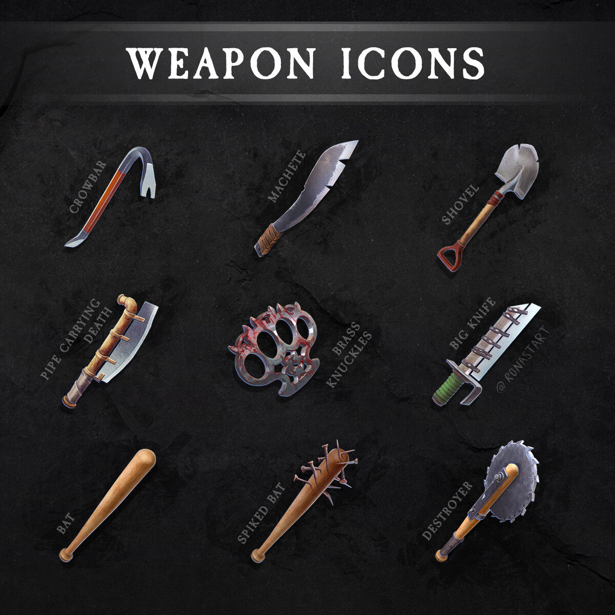 ArtStation - Weapon Icons