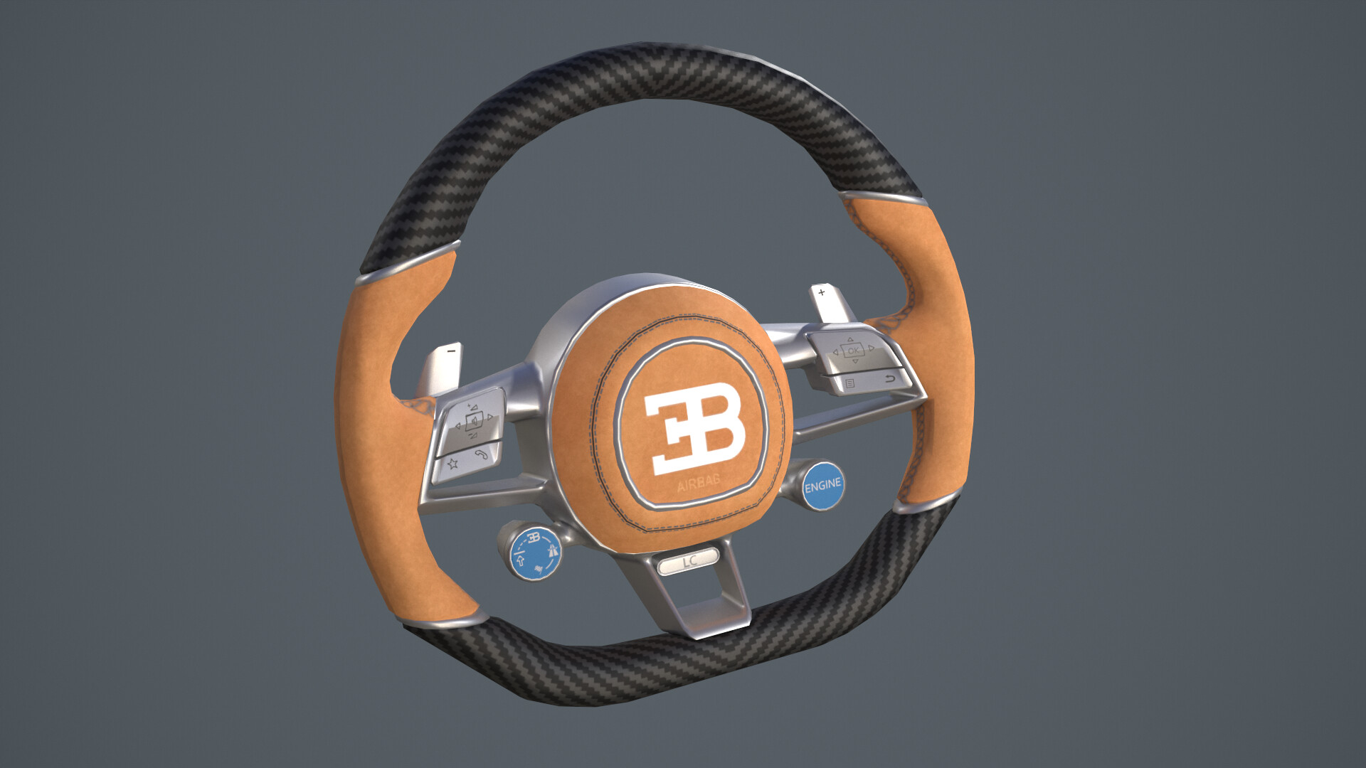 ArtStation - Bugatti Steering Wheel
