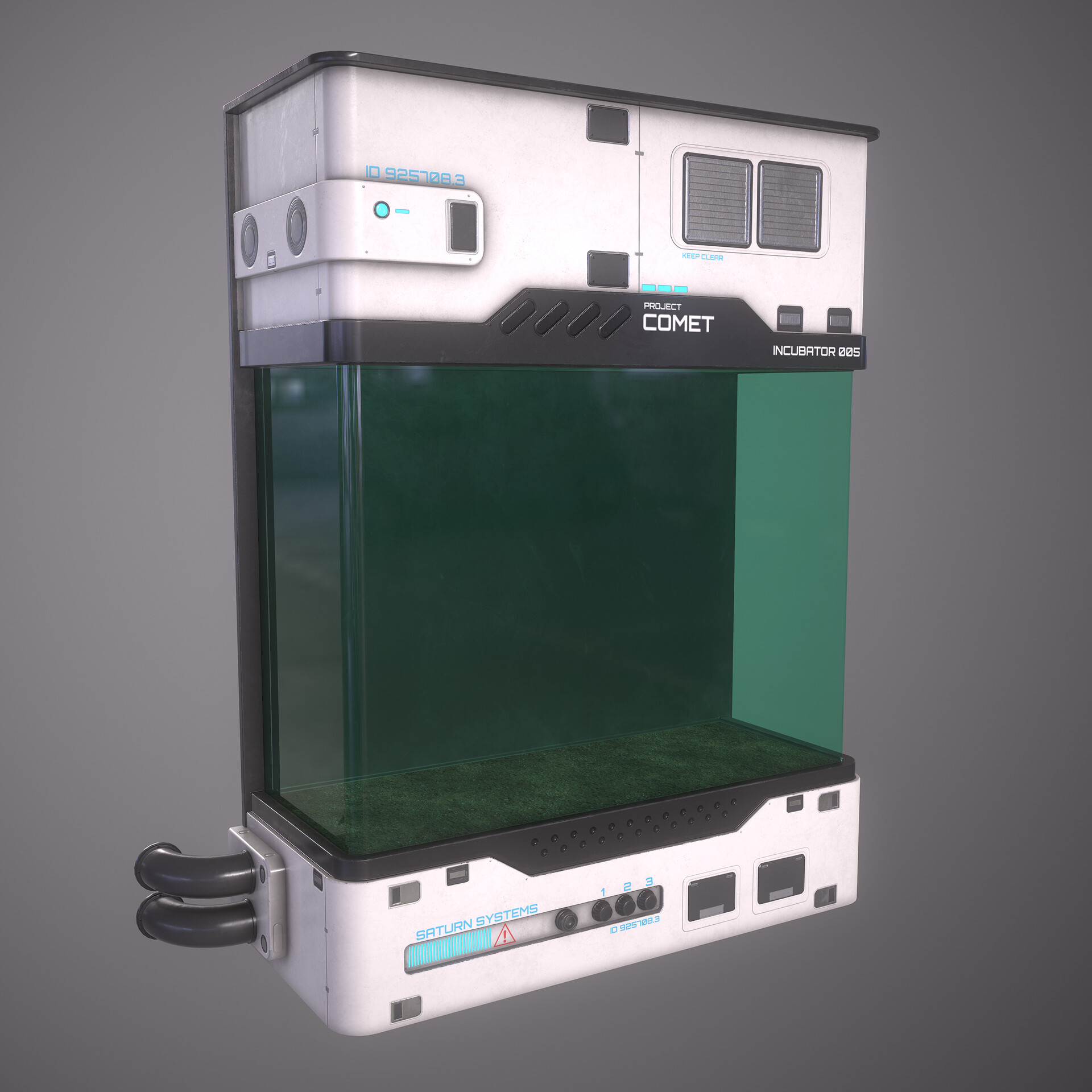 ArtStation - Sci-Fi Wall Plant Module