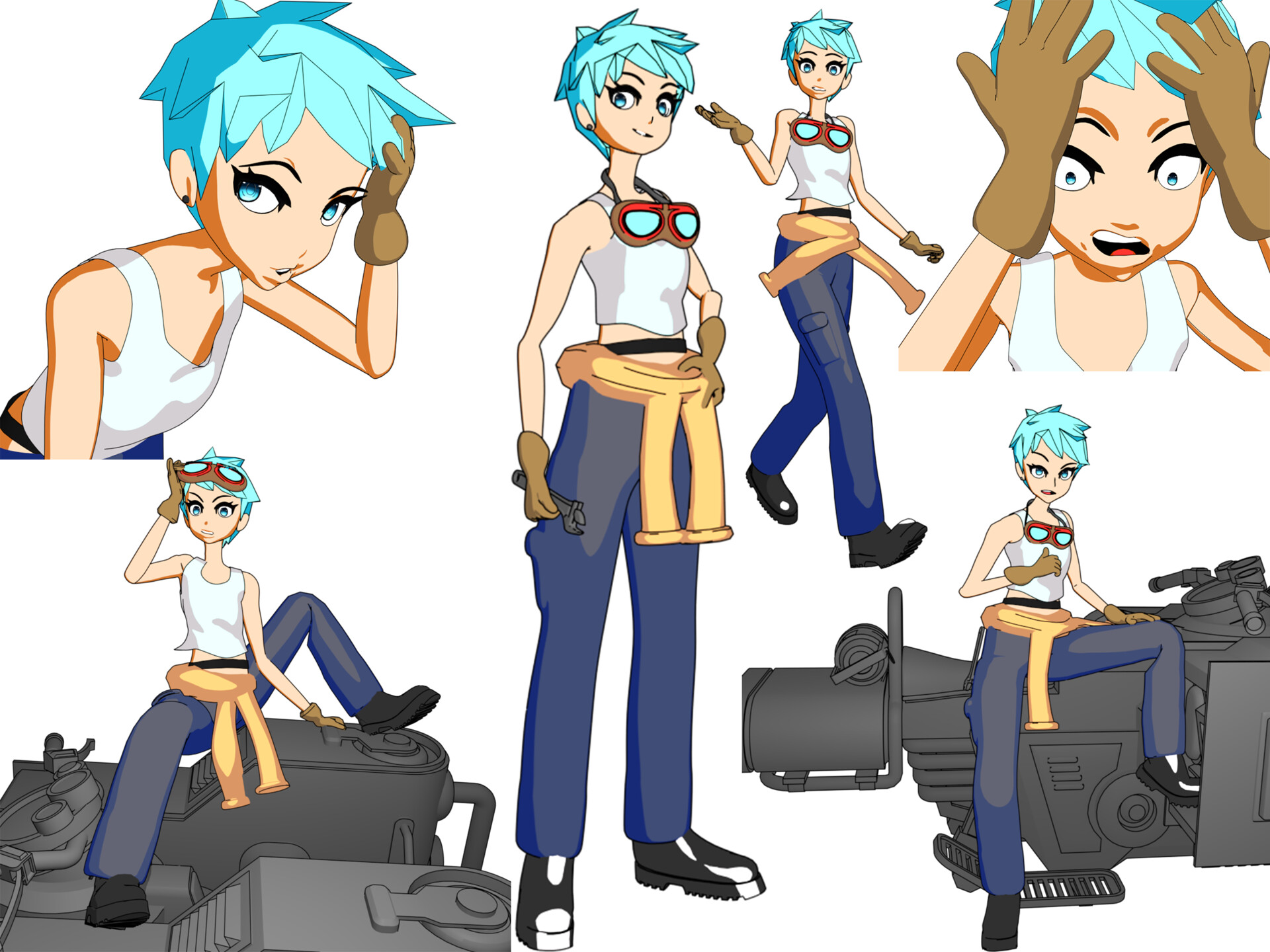 ArtStation - Yuri Character Pose Sheet