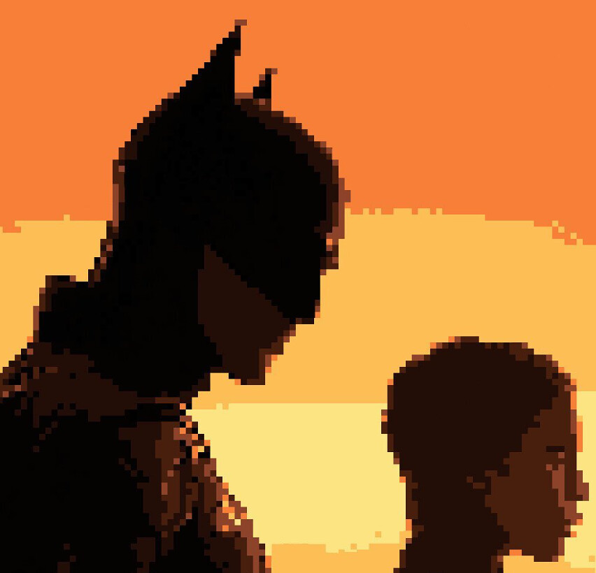 ArtStation - BATMAN AND CATWOMAN PIXEL ART
