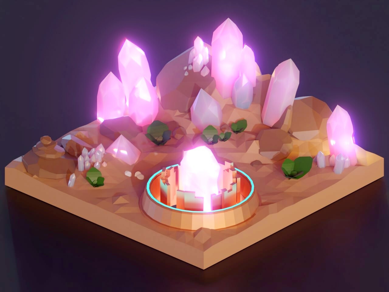 ArtStation - Crystal farm