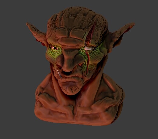 ArtStation - Ork head