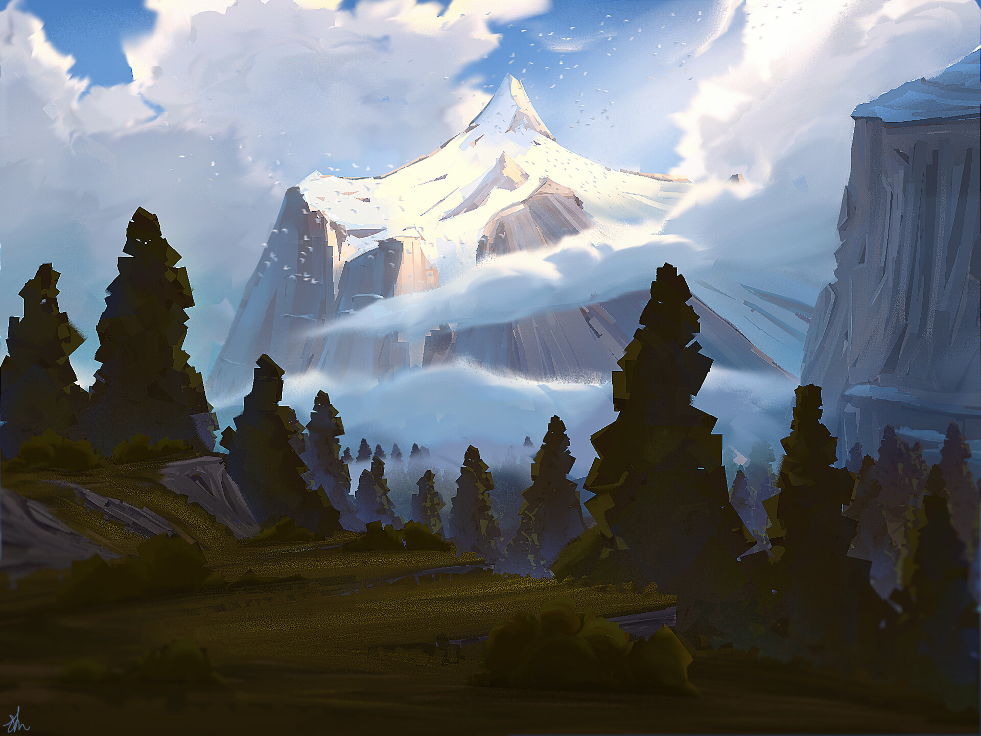 ArtStation - Landscape Study