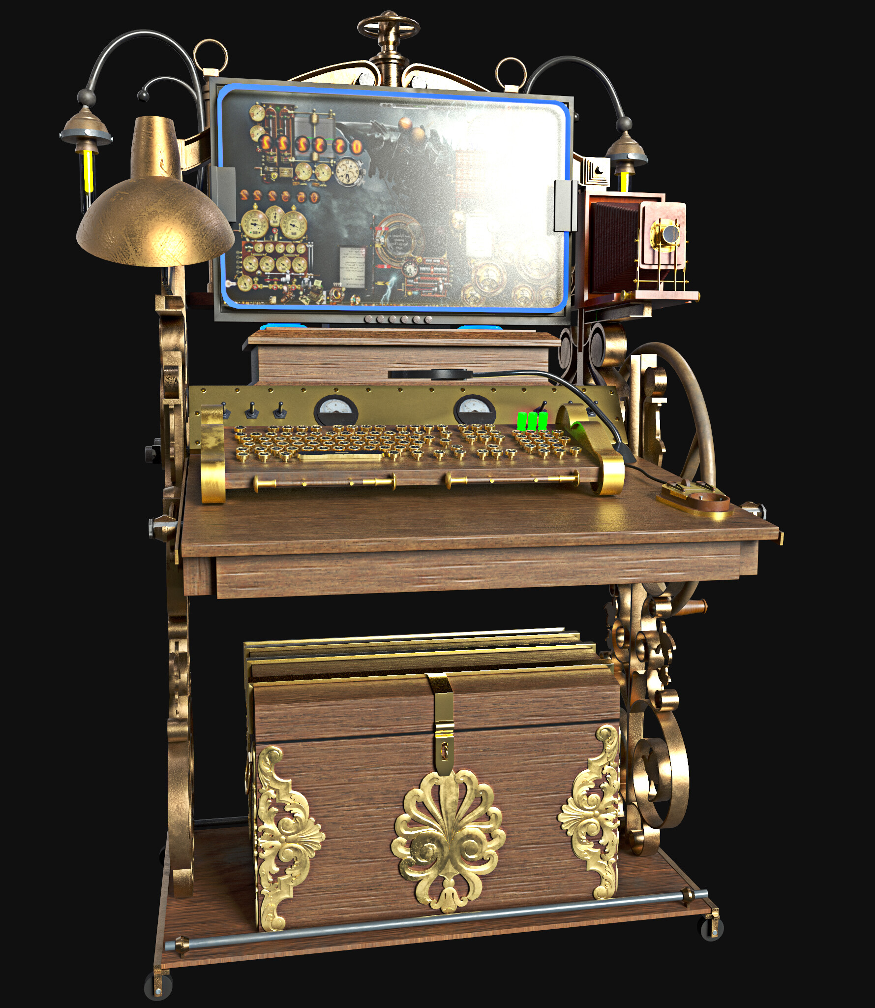 ArtStation - Steampunk Computer