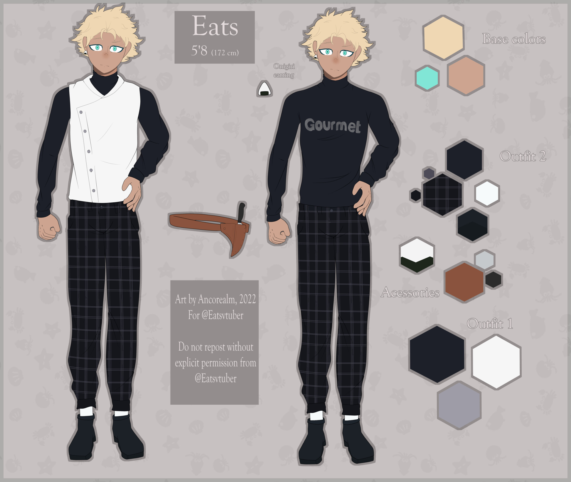 ArtStation - Eats (design sheet commission)