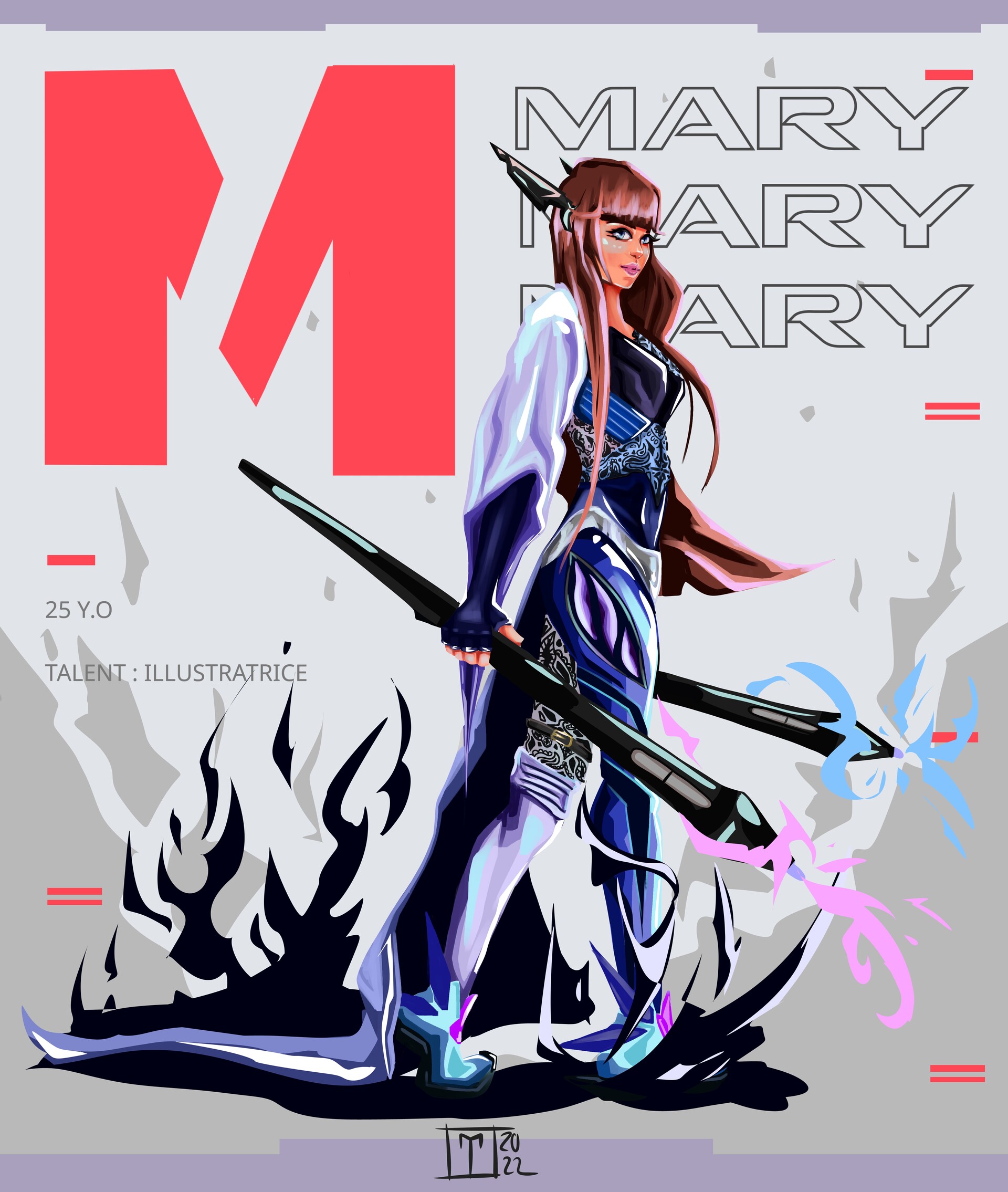 ArtStation - Self portrait in a valorant style