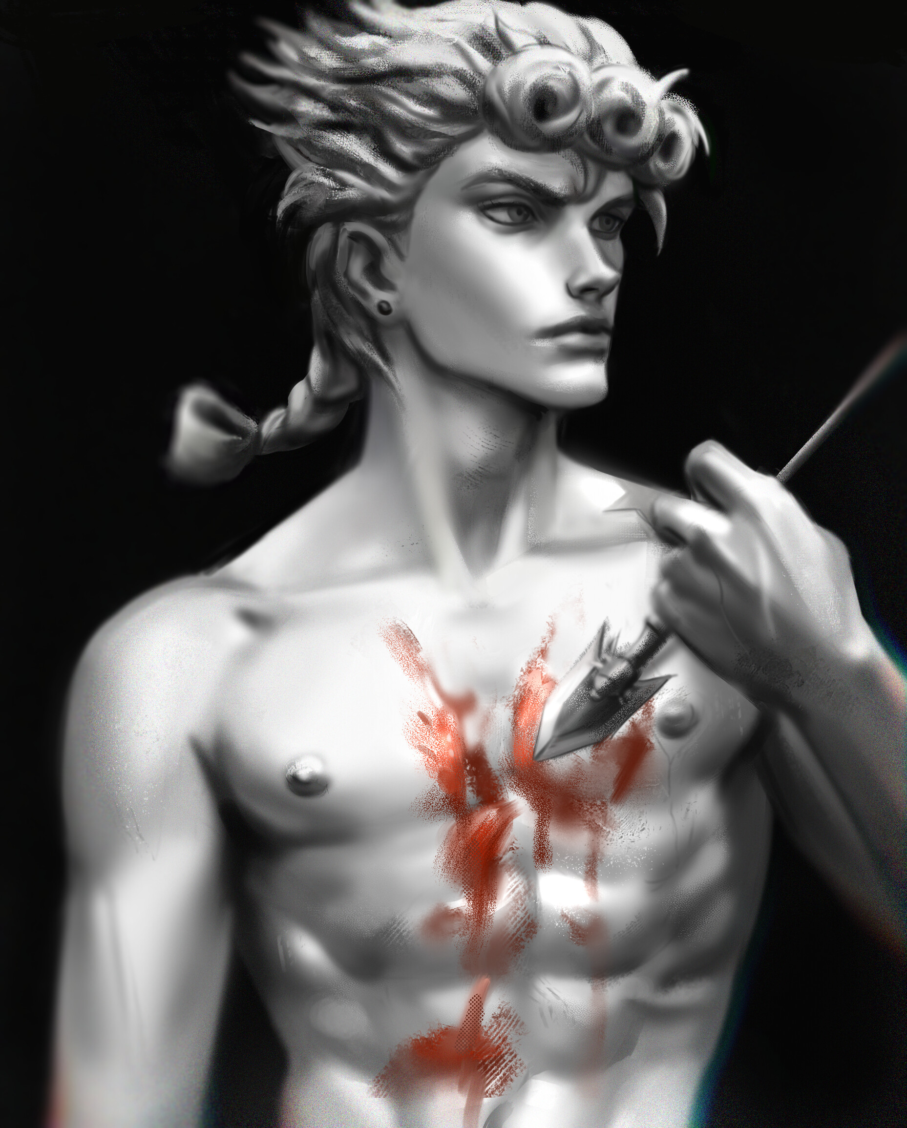 ArtStation - The Statue of Giorno Giovanna