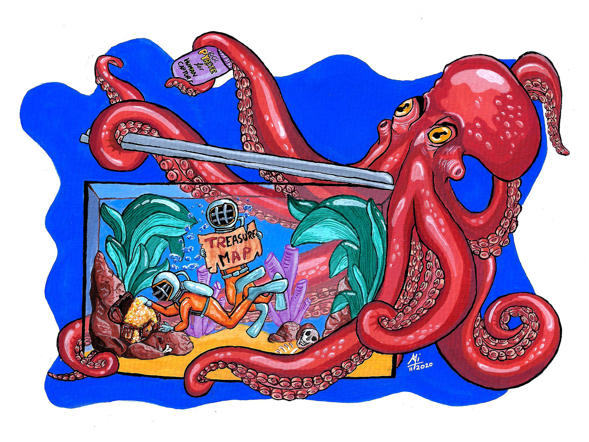 ArtStation - Octopus Treasure Trap