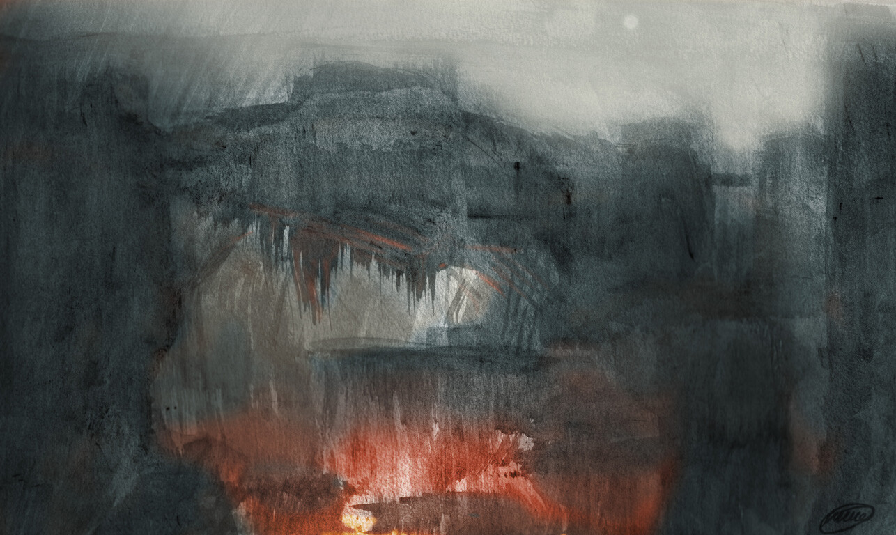 ArtStation - Bridge Over Lava