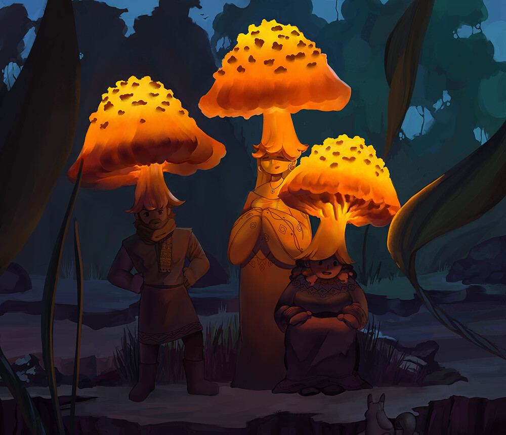 ArtStation - Mushroom people