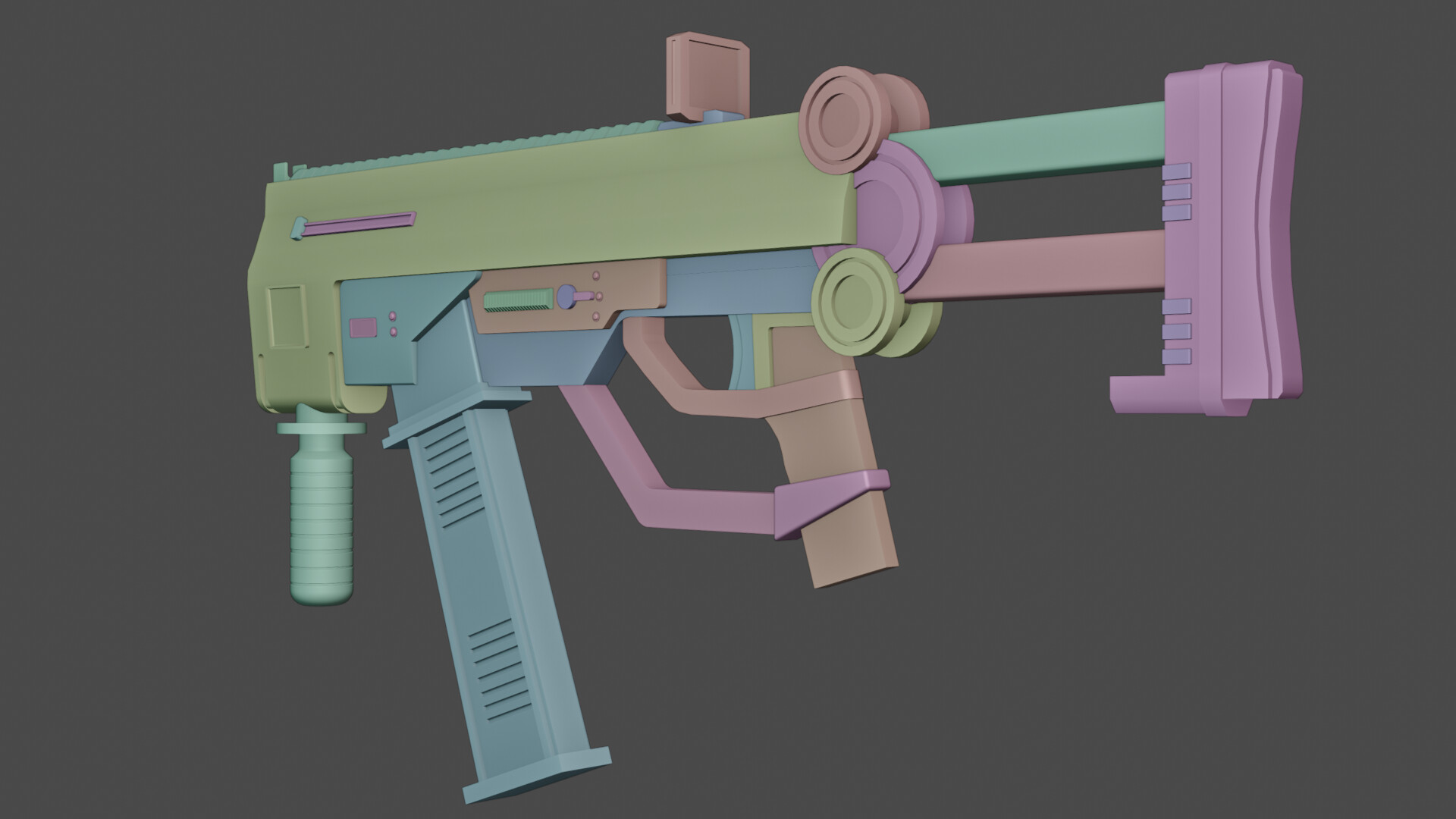 Luca Scott - High-Poly Sci-Fi Rifle