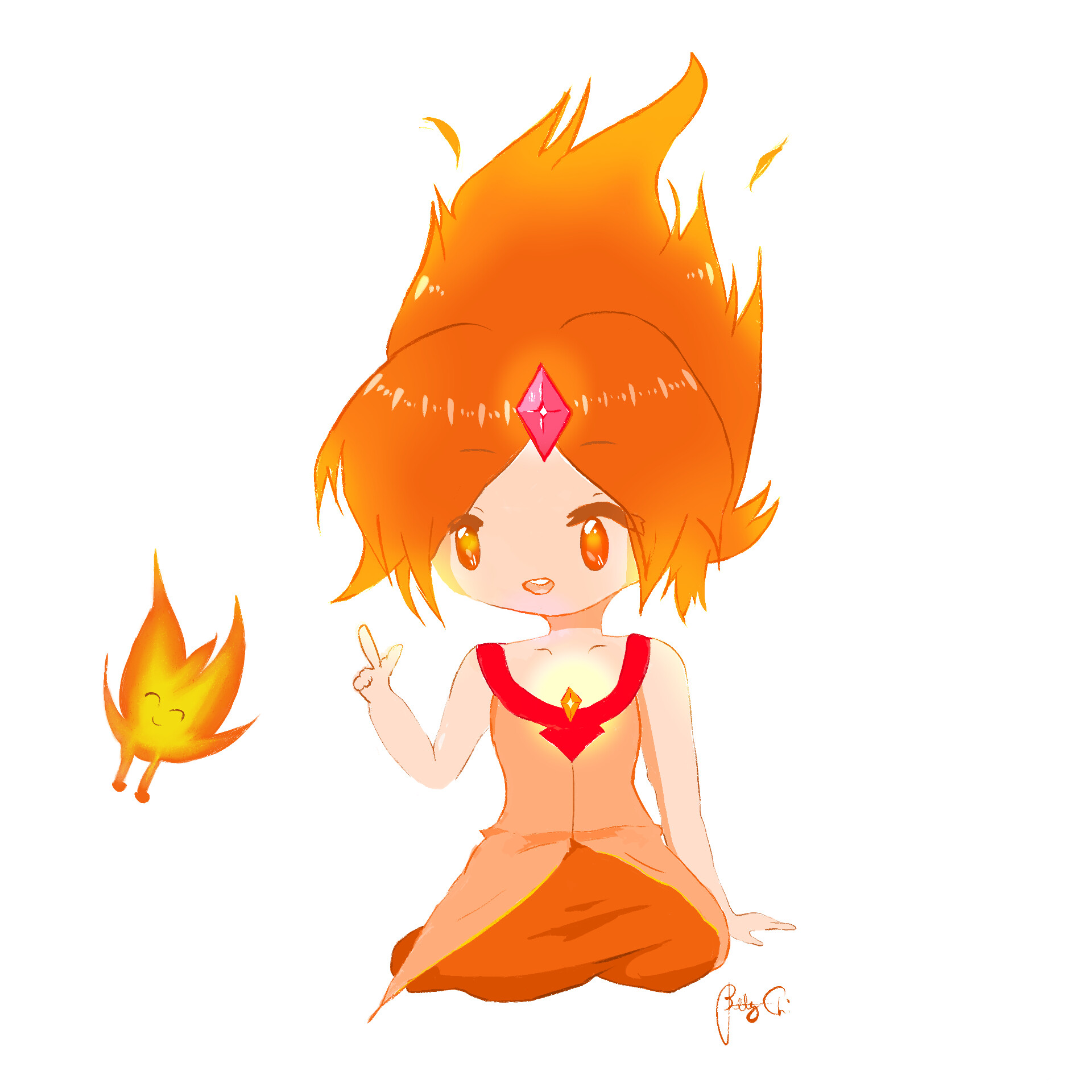 ArtStation - Flame Princess Adventure Time