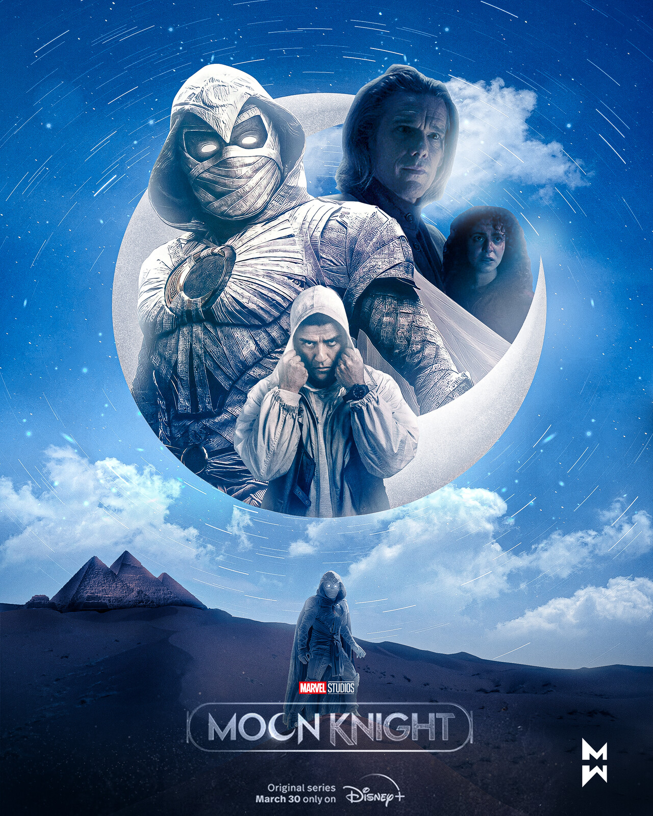 Hazza Jarrar - Moon Knight Series Concept Poster Design