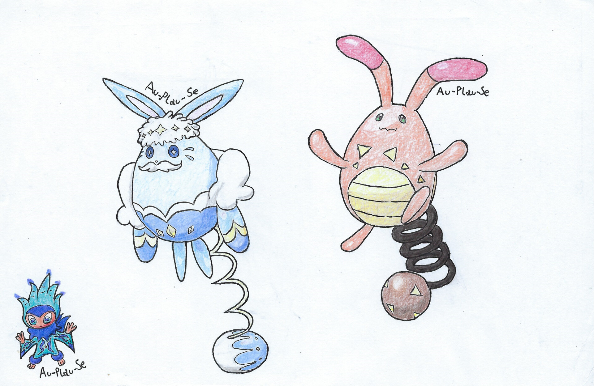 ArtStation - Bunnies and an original fakemon