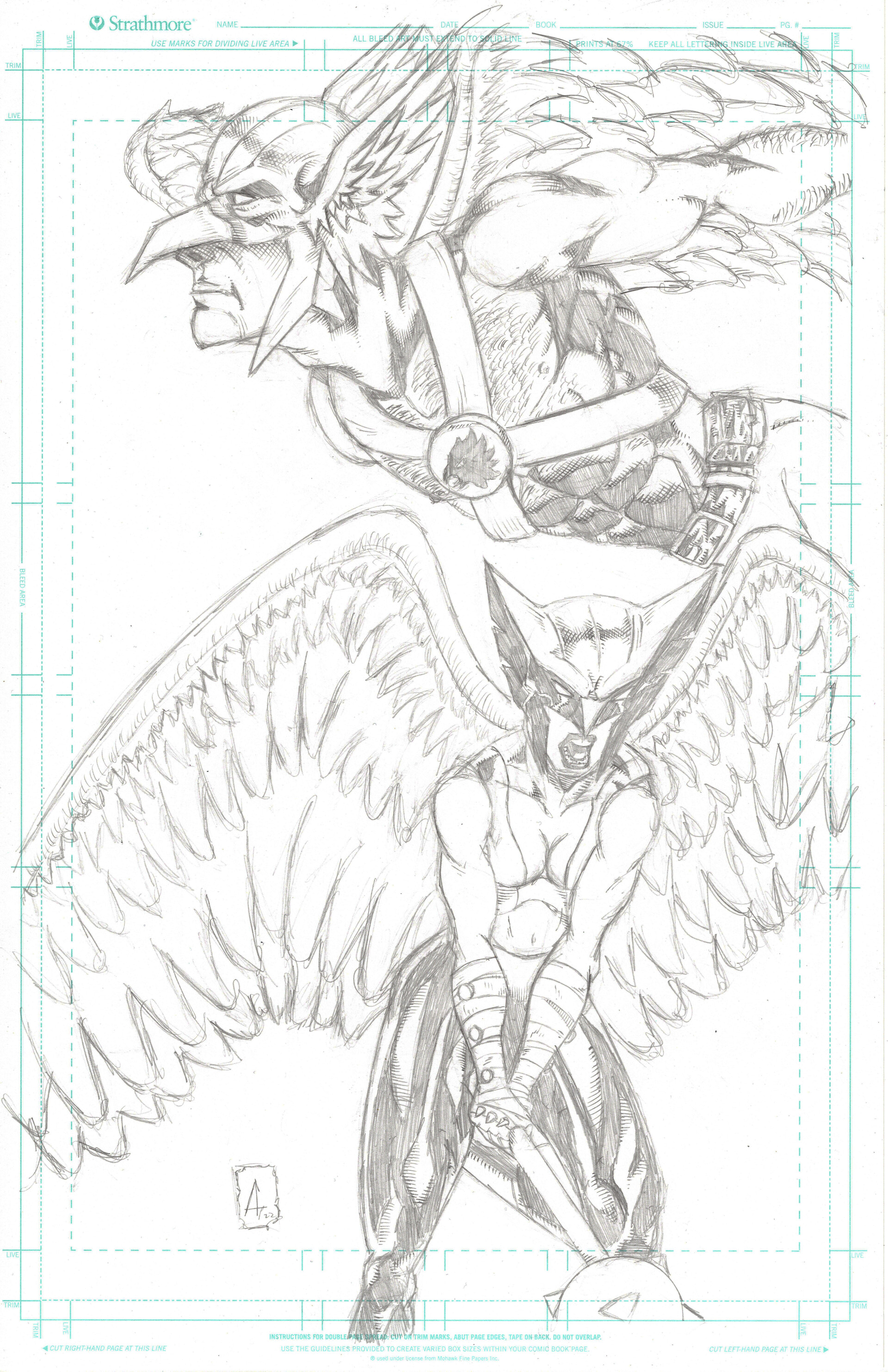 hawkman coloring pages