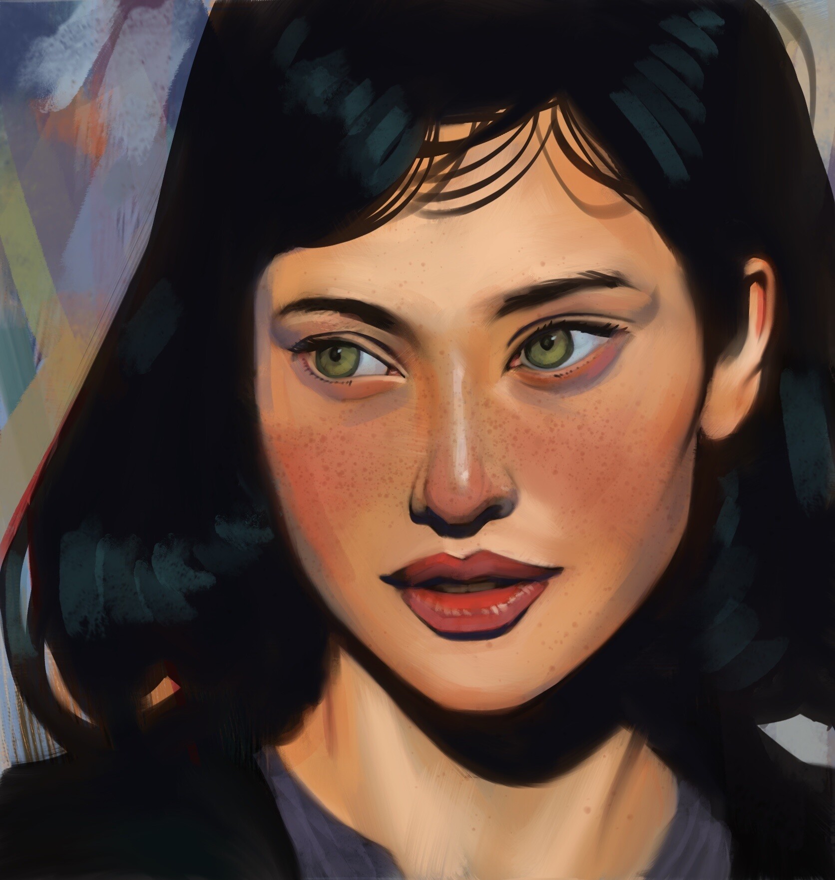 ArtStation - Color experiment portraits