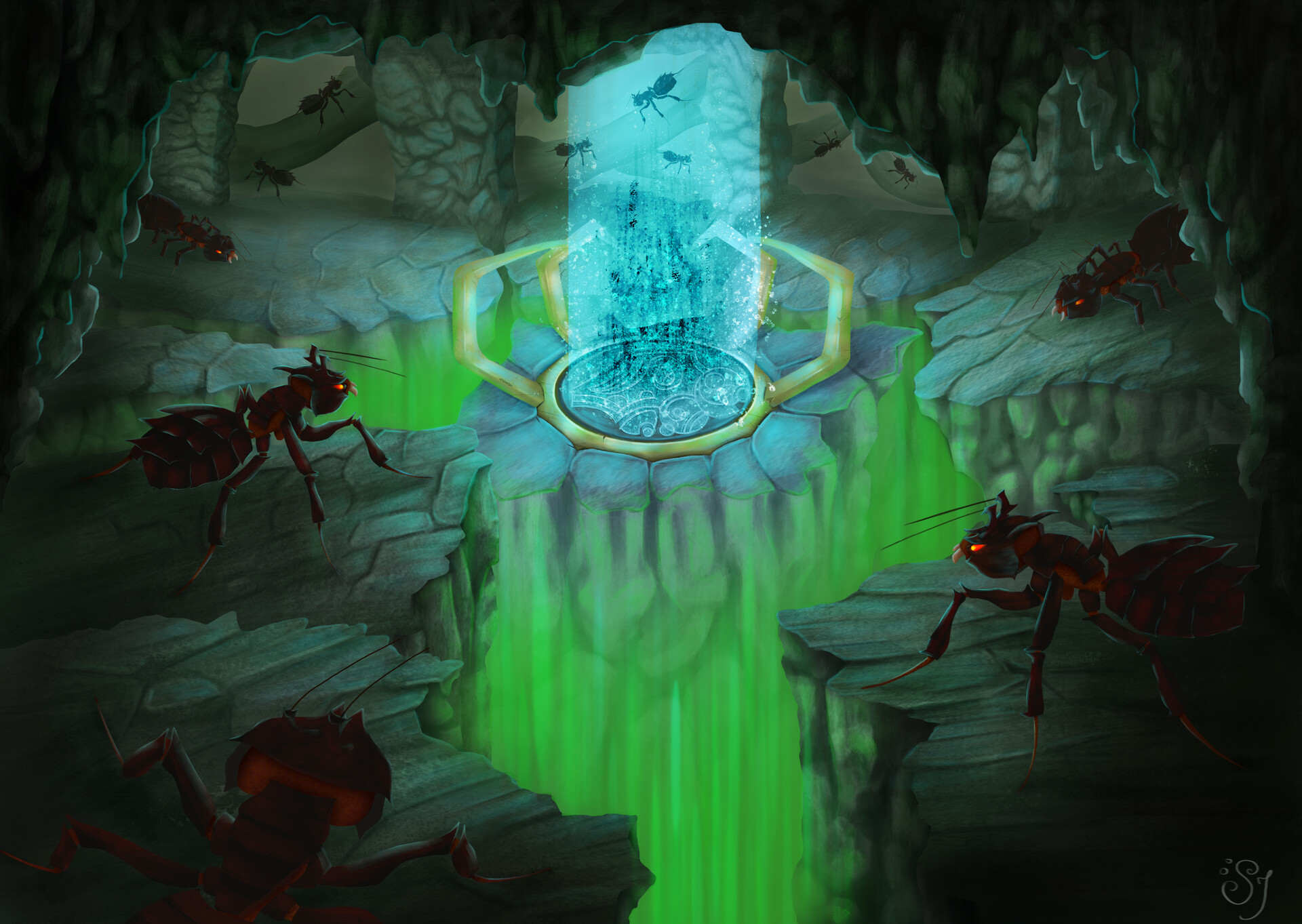ArtStation - The cave "Ant"