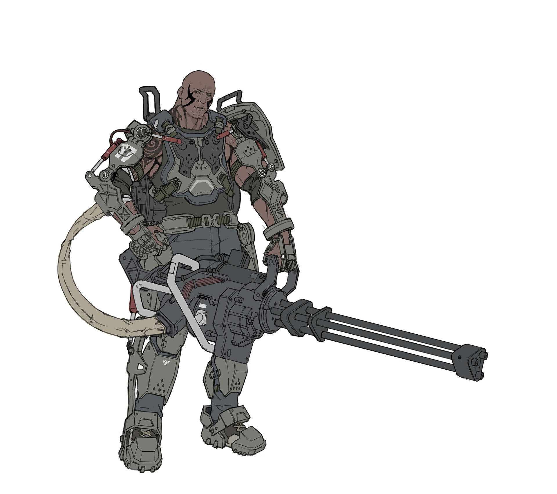 ArtStation - Powered Exo-Skeleton no