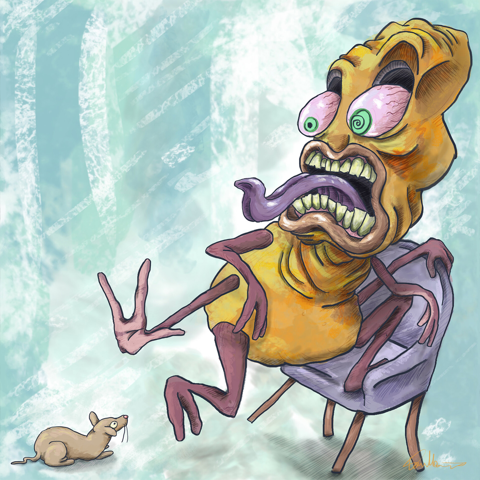 ArtStation - A Scary Monster