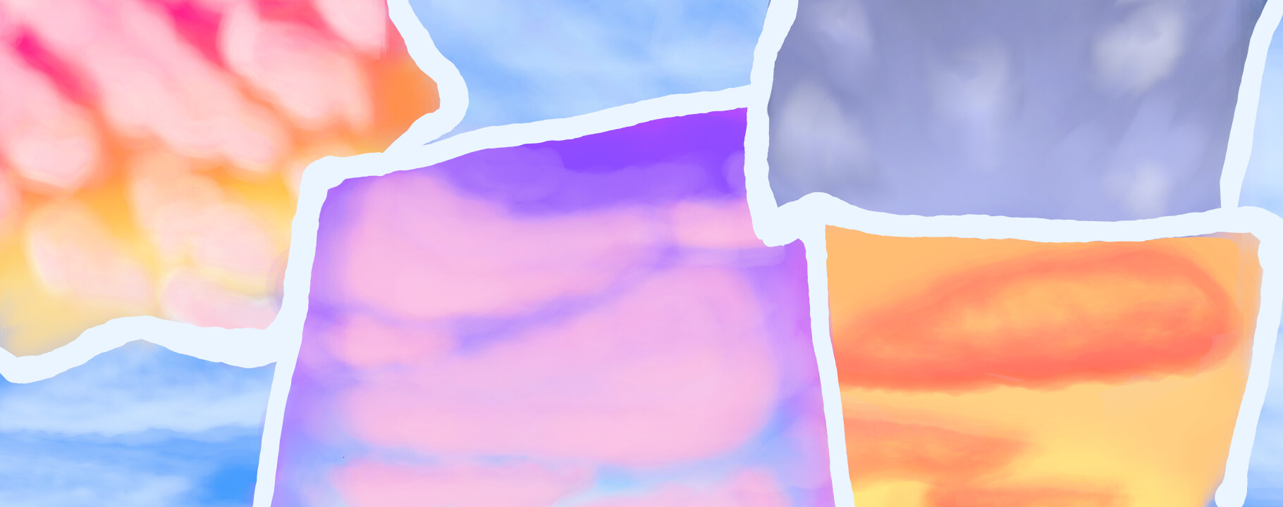 ArtStation - A sort of collage of different cloud illustrations