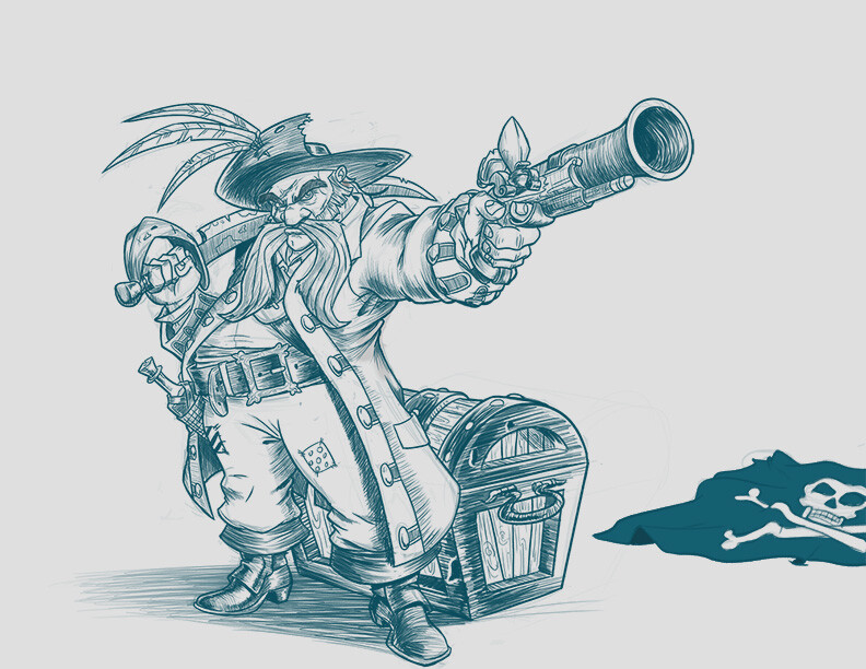 ArtStation - Character Concept Pirate Captain