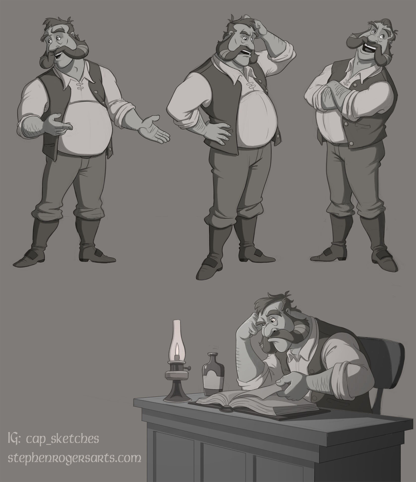 ArtStation - Character Design "Mr. Tuckman"