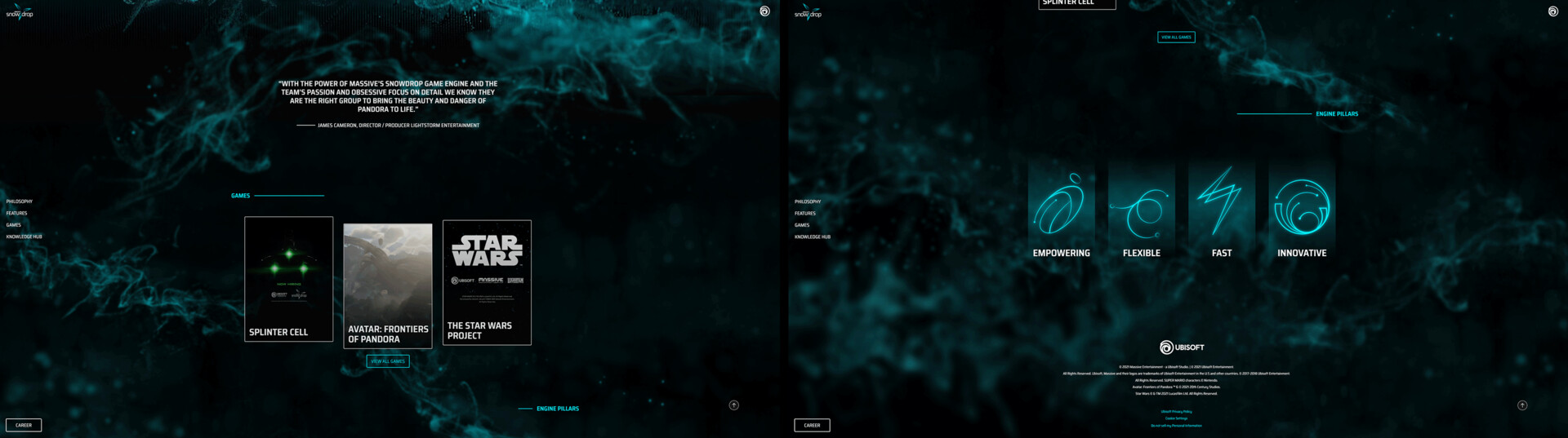 Alexander Zwolski - Ubisoft Snowdrop Engine — Website Branding