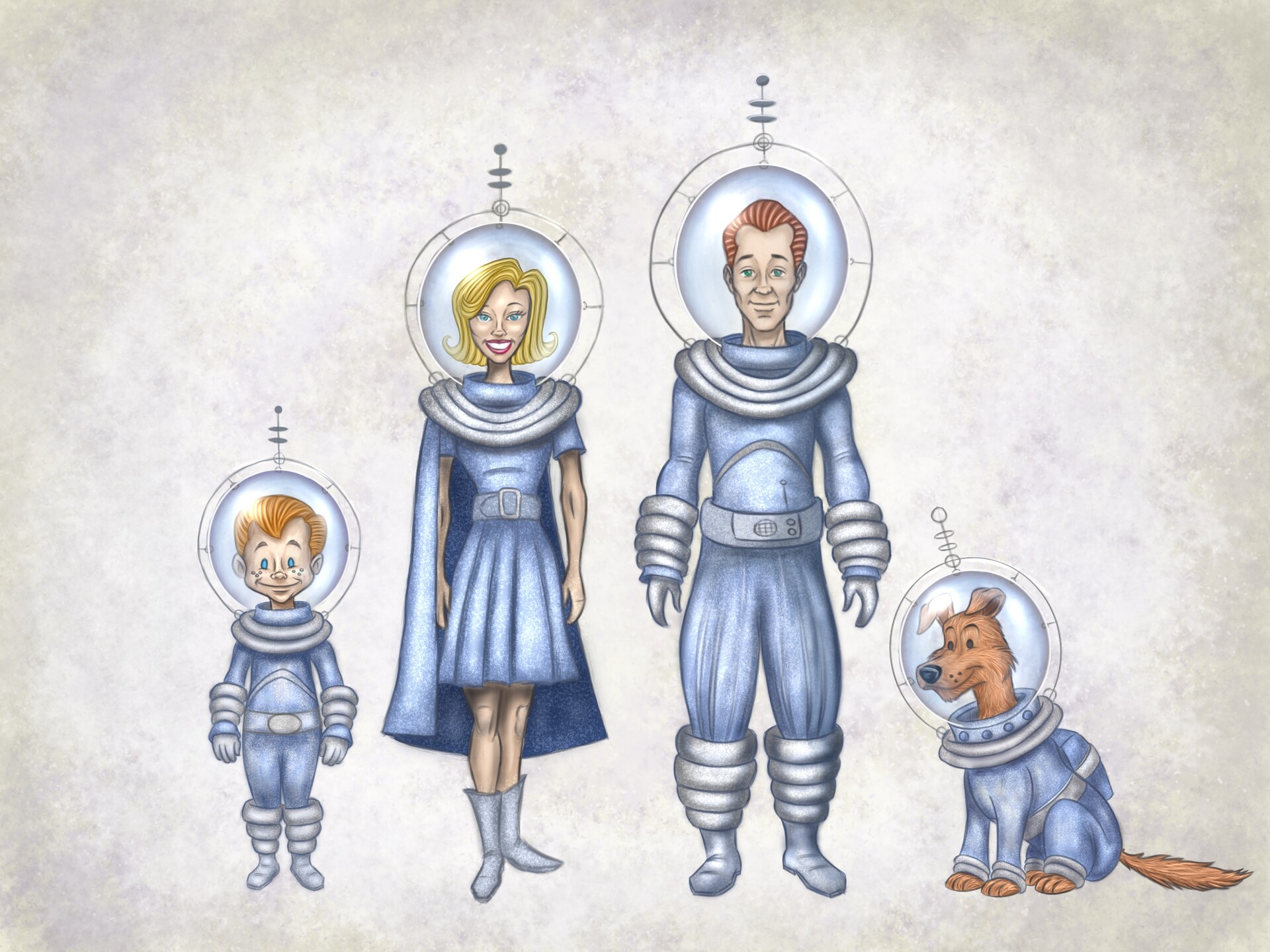 ArtStation - Space family