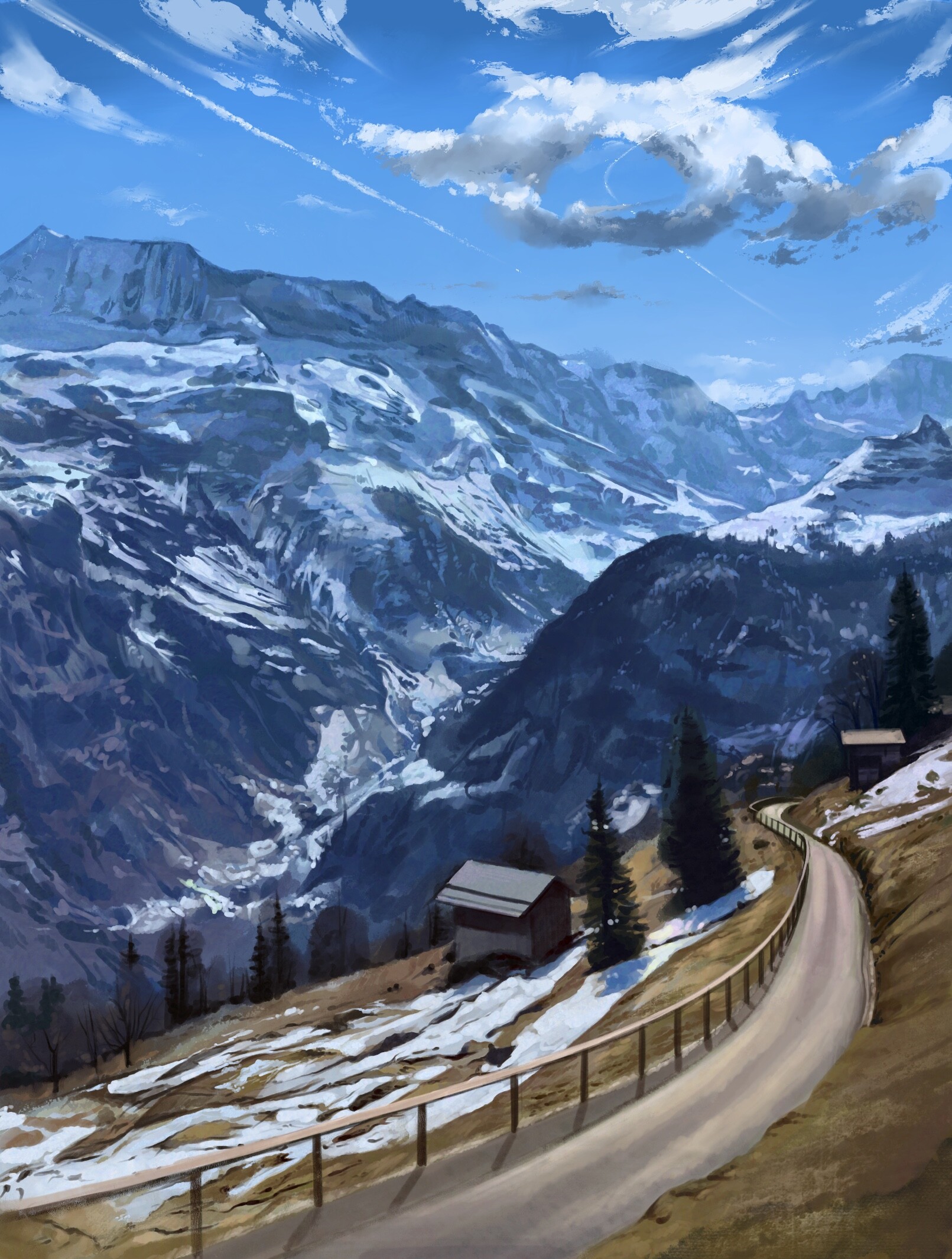 ArtStation - Switzerland alps